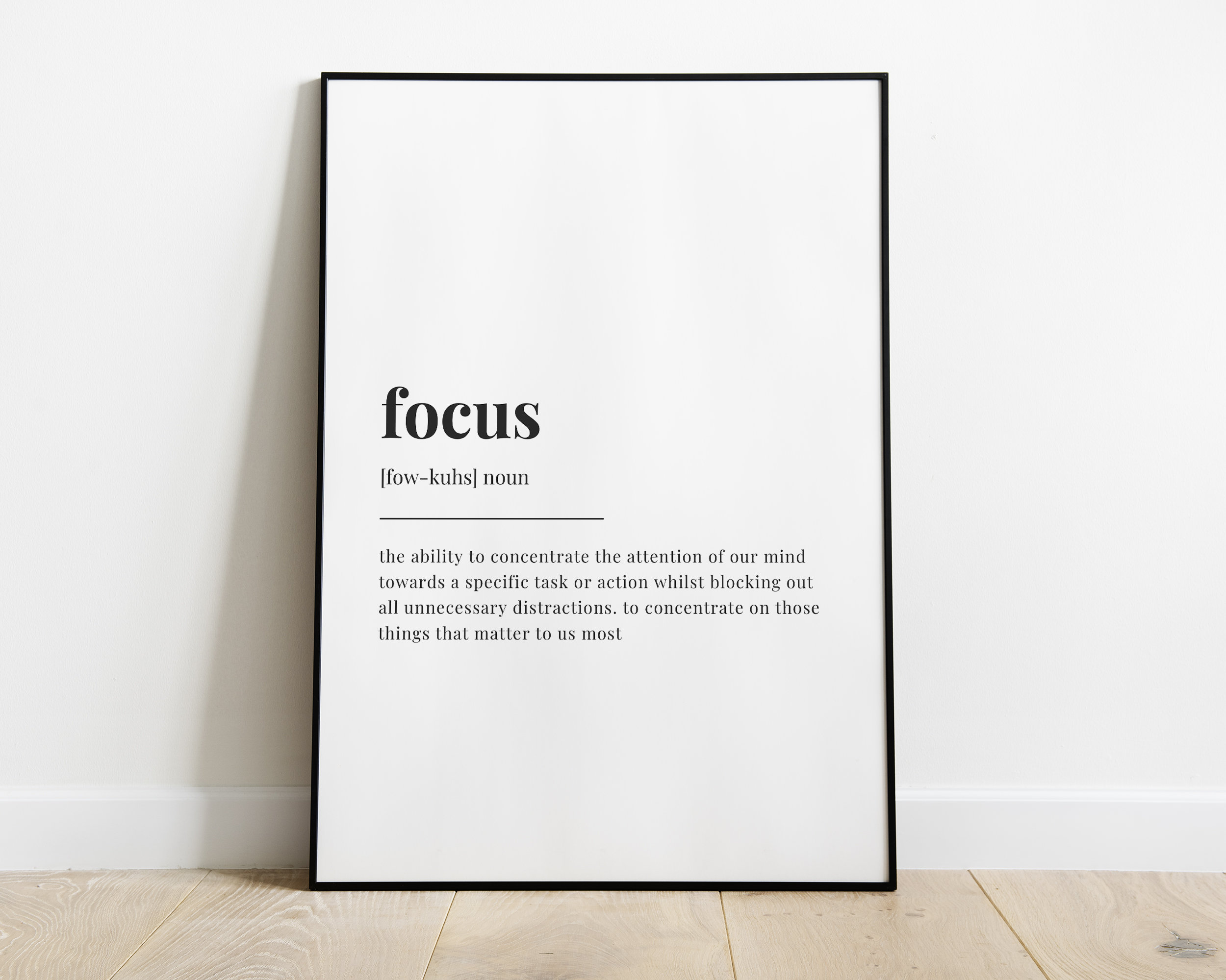 FOCUS DEFINITION PRINT Wall Art Print Focus Print - Etsy UK
