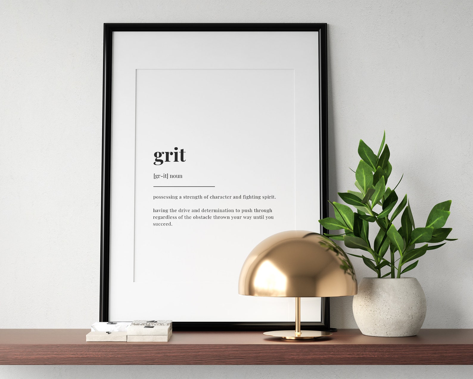 GRIT DEFINITION PRINT Digital Download Printable Wall Art | Etsy