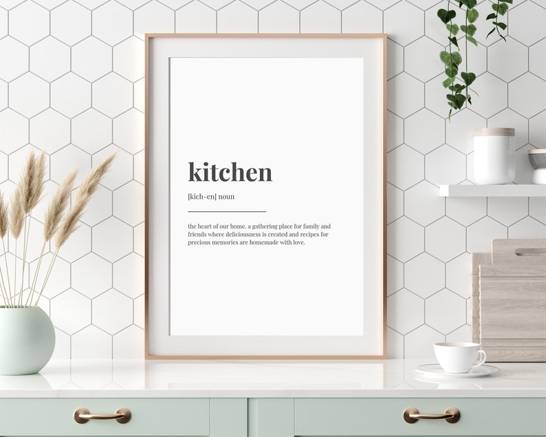 KITCHEN DEFINITION PRINT Wall Art Print Kitchen Print - Etsy UK