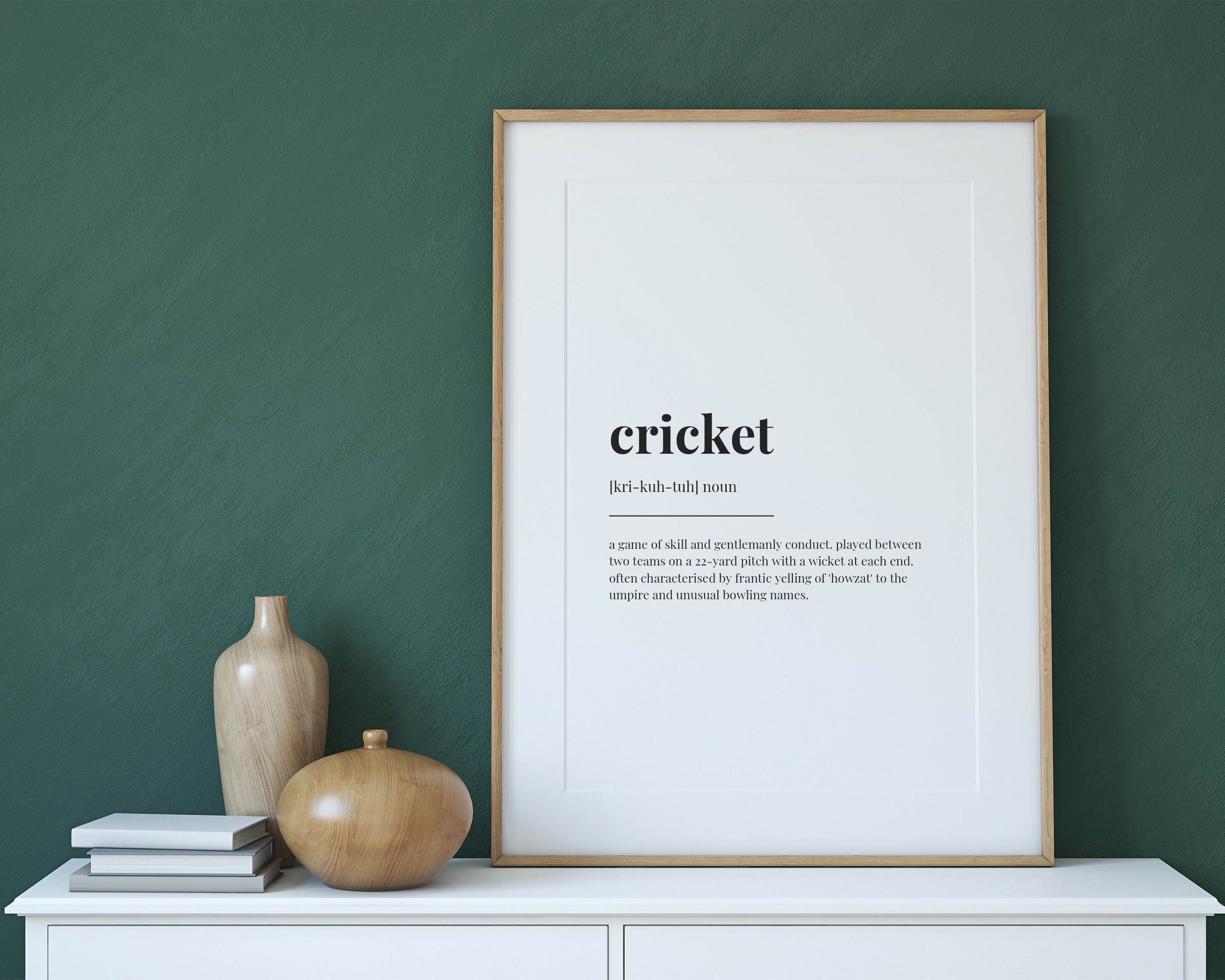 CRICKET DEFINITION PRINT | Printable Wall Art | Instant Download ...