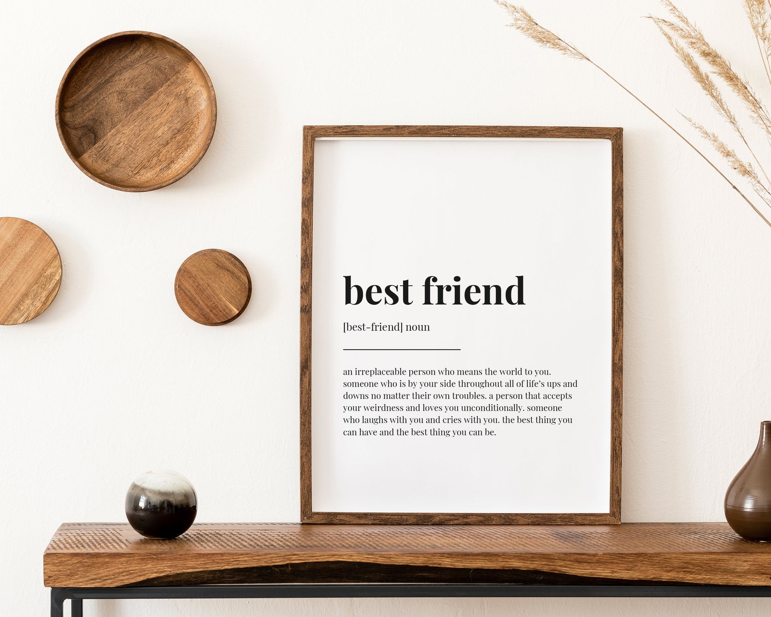 BEST FRIEND DEFINITION Meaning | Printable Wall Art | Best Friend Gift ...