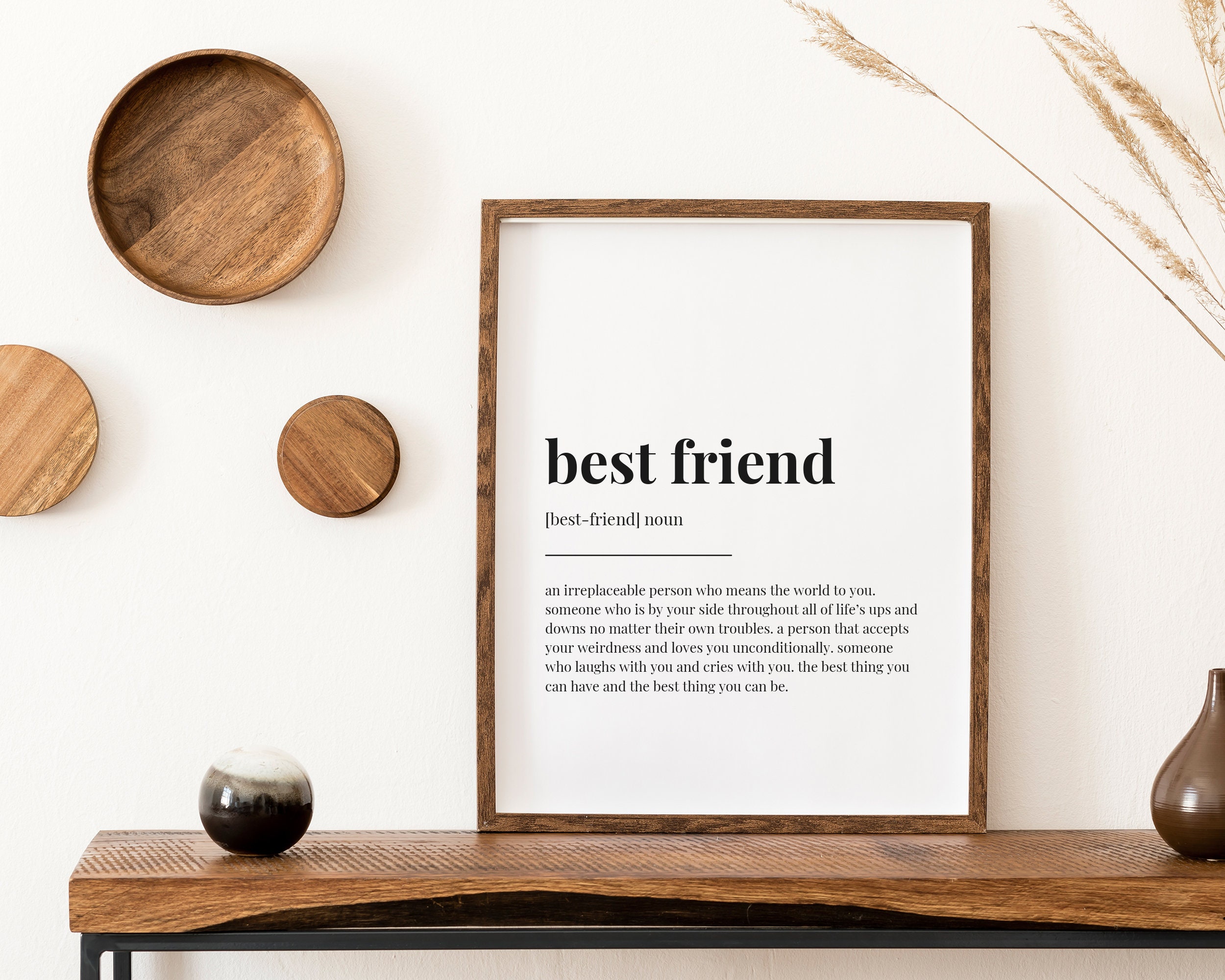 BEST FRIEND DEFINITION Meaning | Printable Wall Art | Best Friend Gift ...