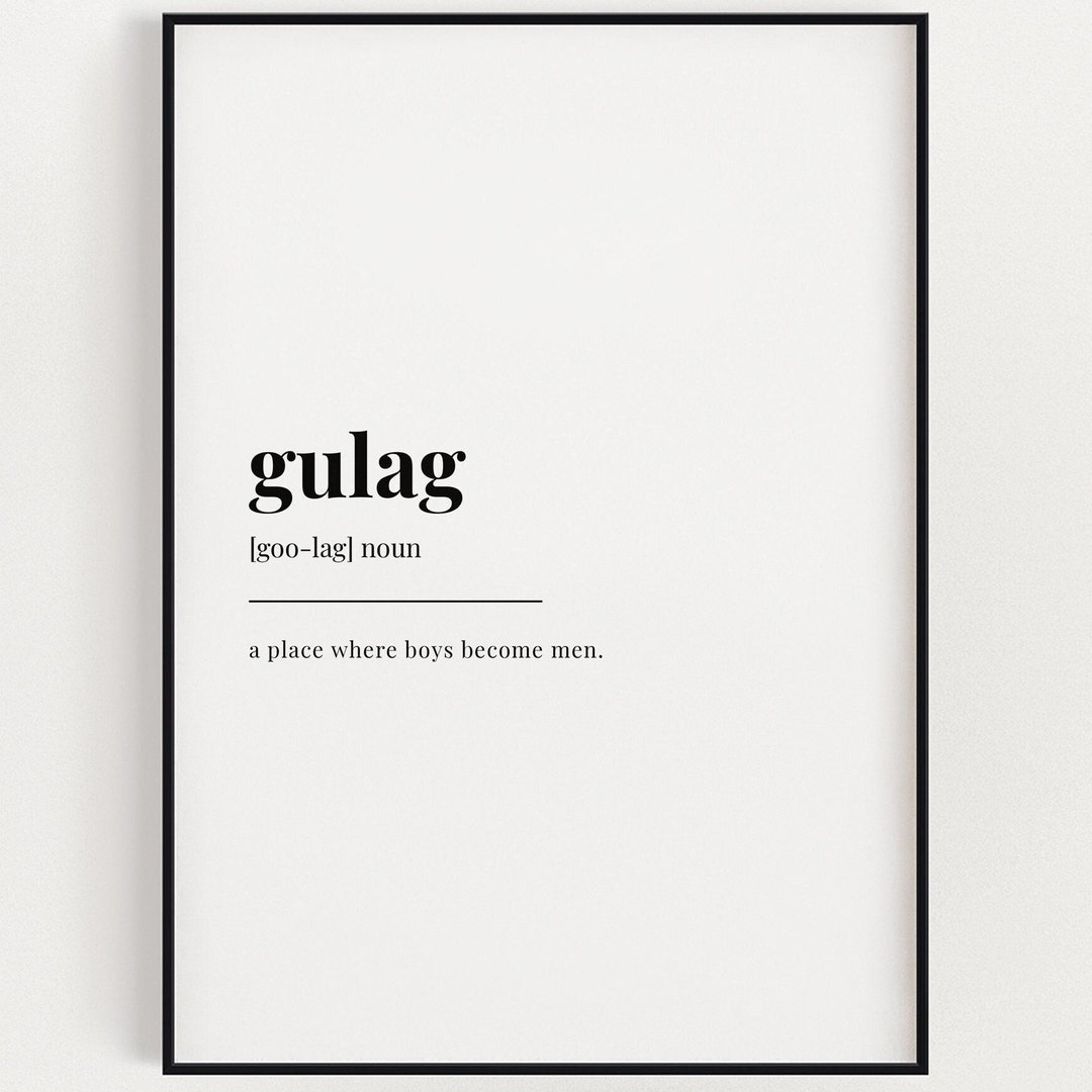 GULAG DEFINITION MEANING | Printable Wall Art | Gulag Print | Digital ...