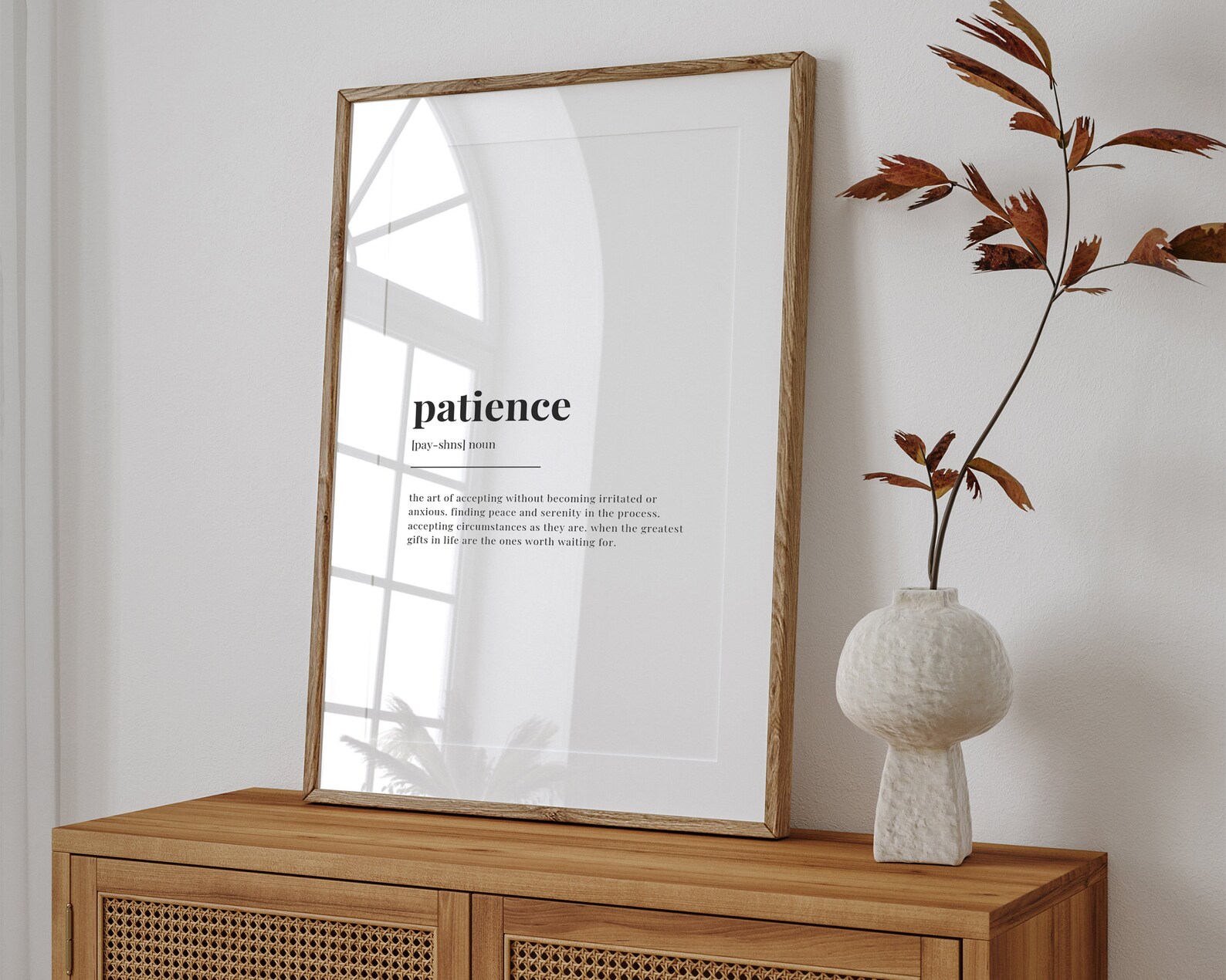 Patience Definition Meaning | Printable Wall Art | Wall Decor | Instant ...