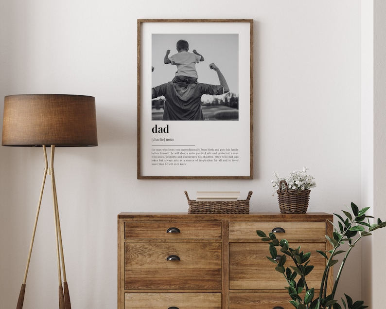 PERSONALISED DAD DEFINITION Print Wall Art Print Dad Gift - Etsy