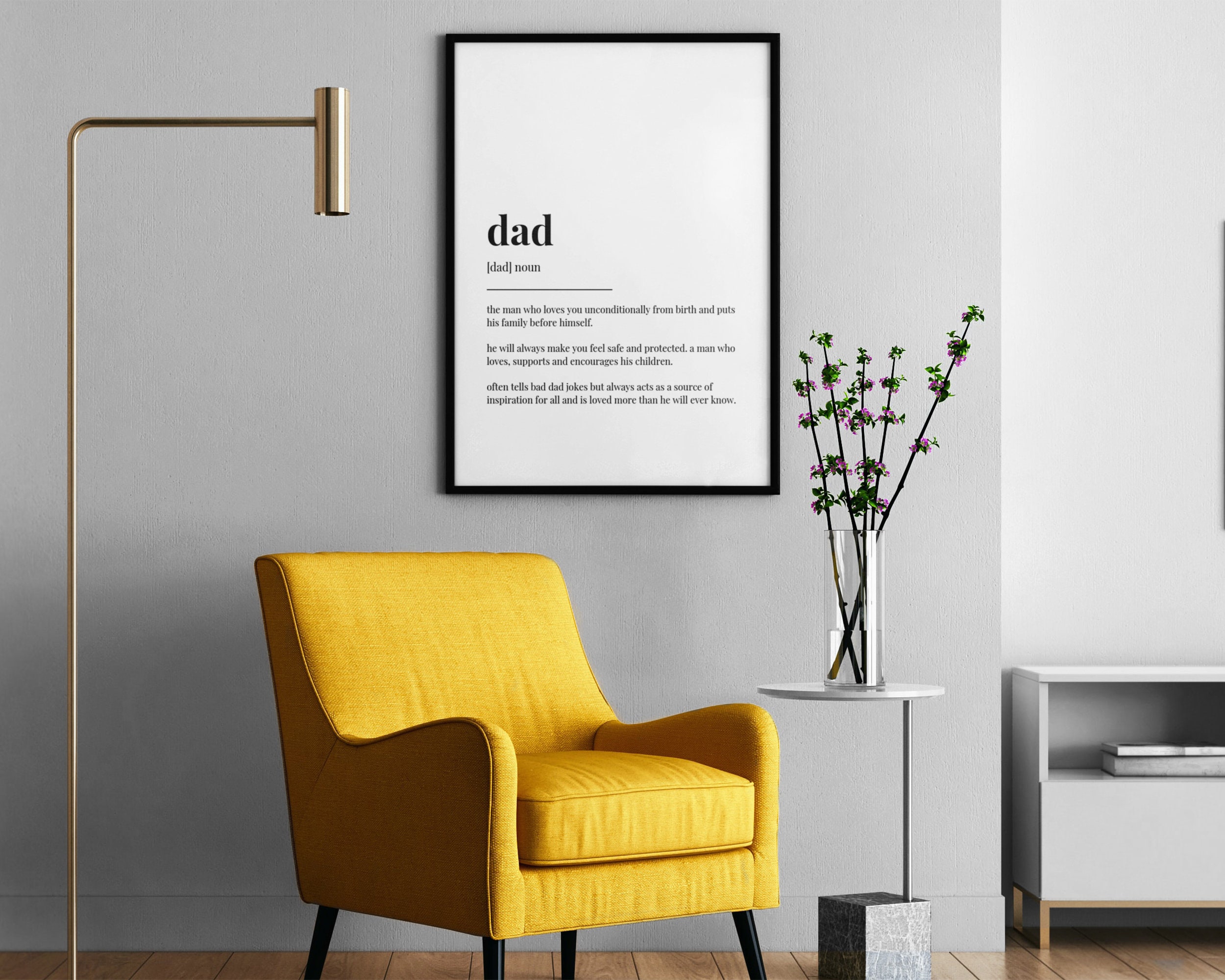 DAD QUOTE ART | Wall Art Print | Dad Gift | Dad Print | Definition ...