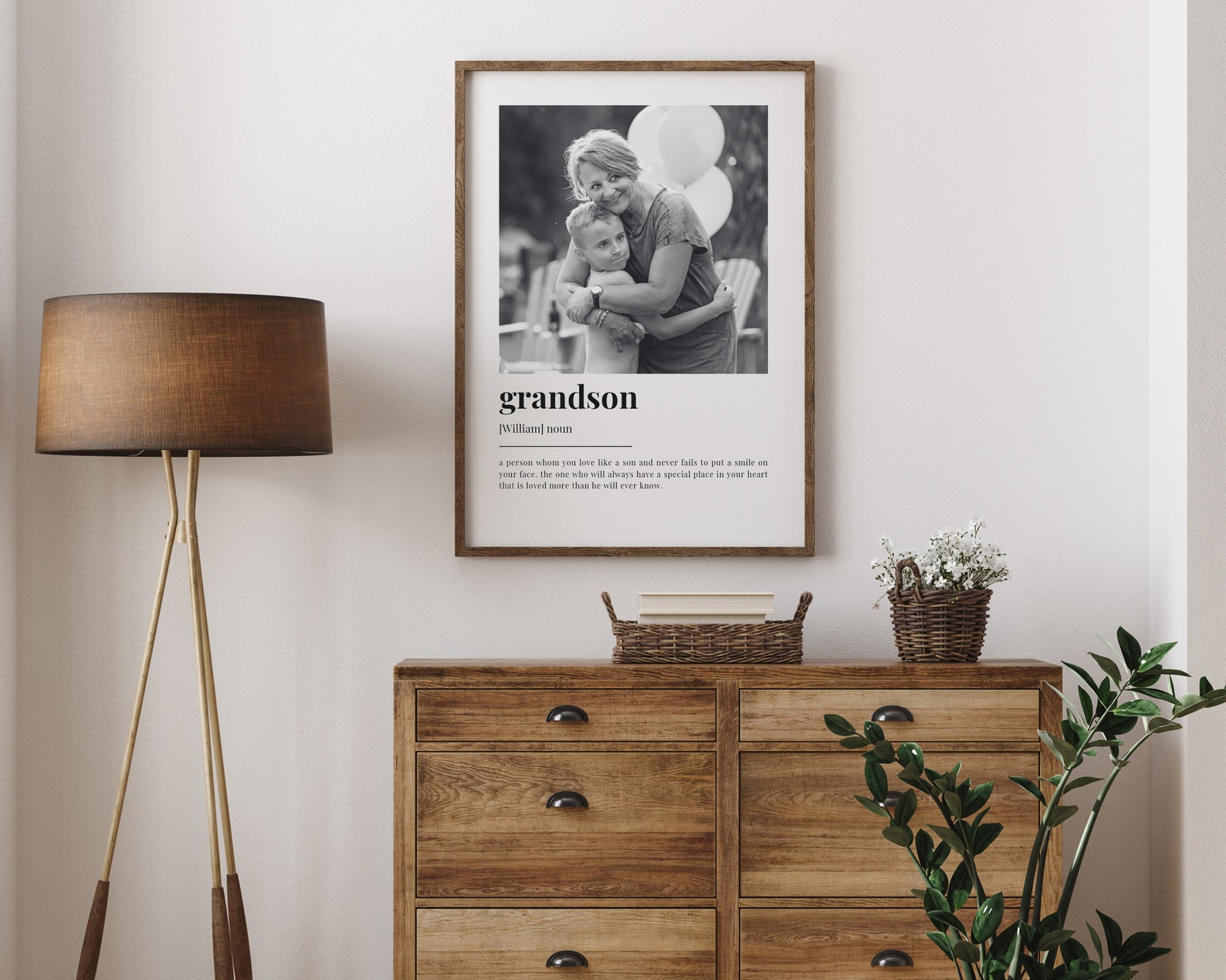 PERSONALISED GRANDSON DEFINITION Print | Wall Art Print | Grandson Gift ...