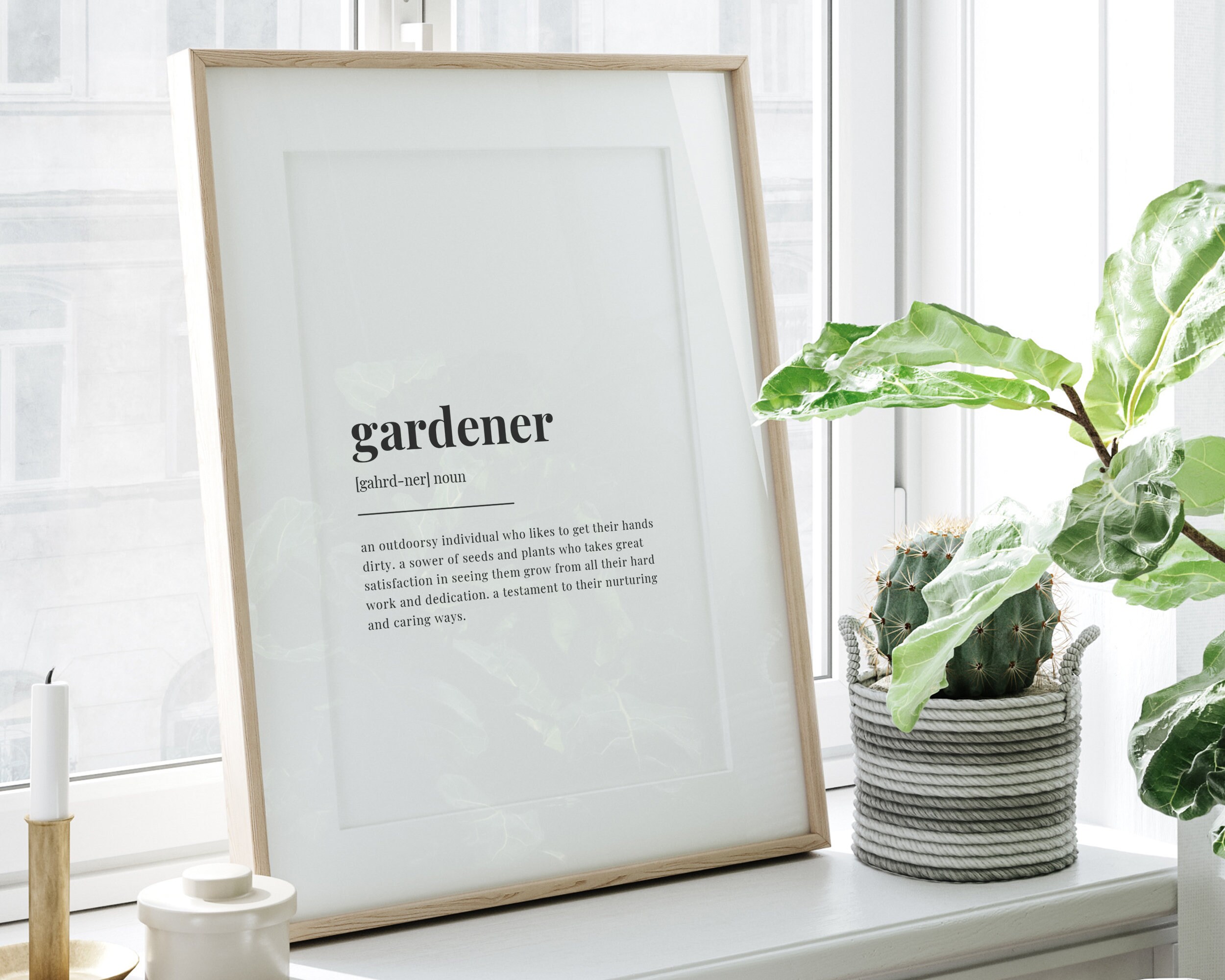 GARDENER DEFINITION MEANING Printable Wall Art Gardener - Etsy