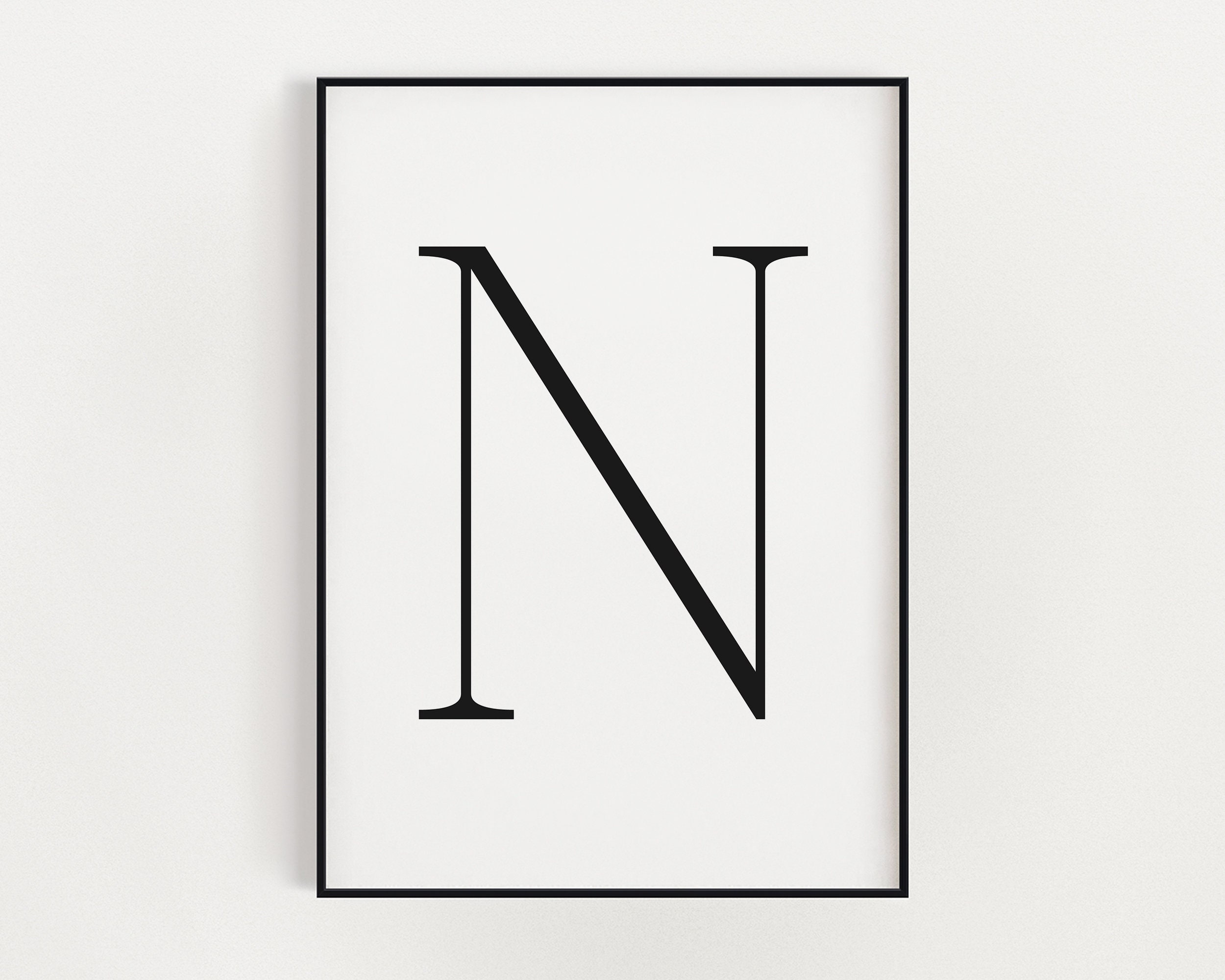 Decorative Letter N