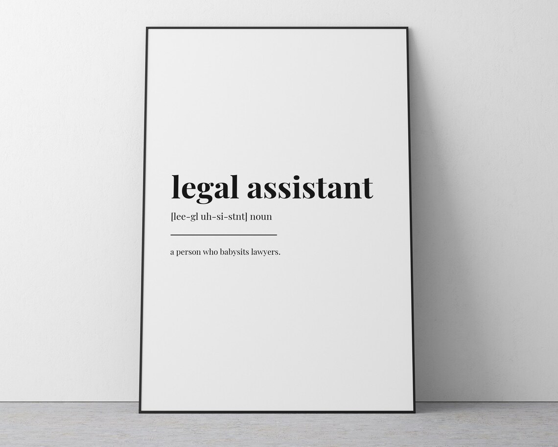 LEGAL ASSISTANT MEANING Print Printable Wall Art Gift for - Etsy