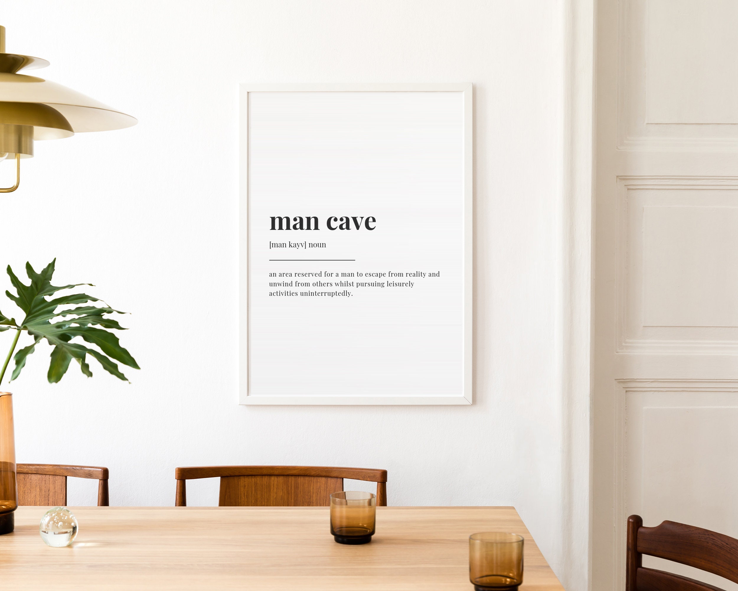 MAN CAVE DEFINITION Meaning | Printable Wall Art | Man Caveprint ...