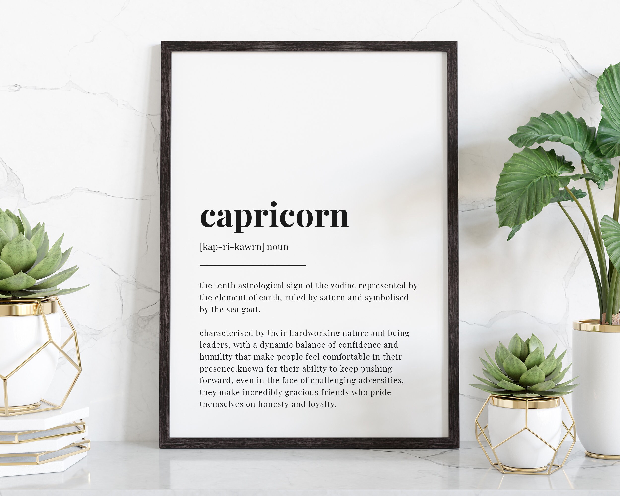 Instant Download Printable Wall Art Capricorn Definition | Etsy