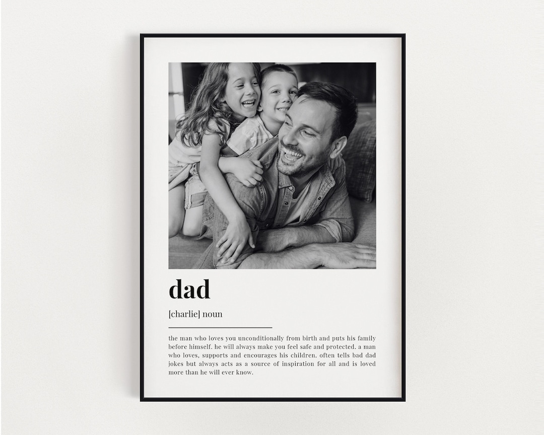 PERSONALISED DAD DEFINITION Print | Wall Art Print | Dad Gift | Dad ...