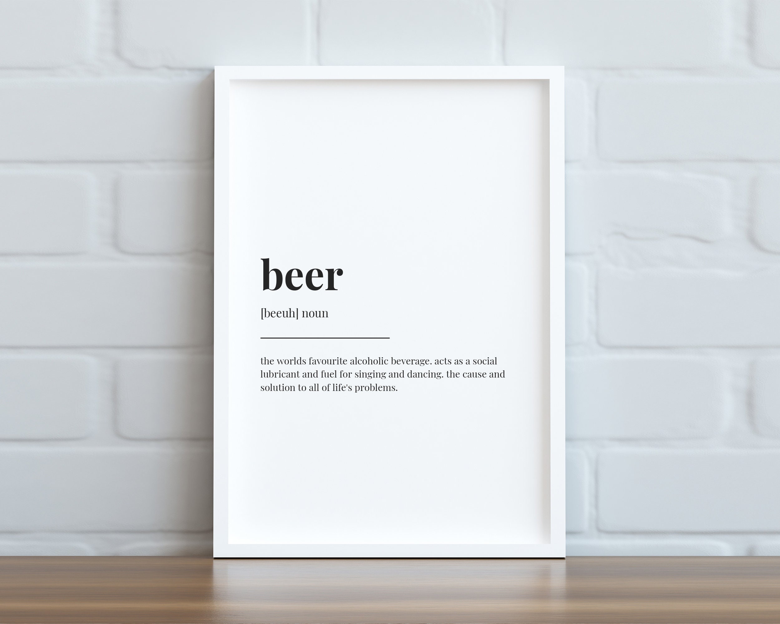 BEER DEFINITION PRINT Printable Wall Art Instant Download - Etsy