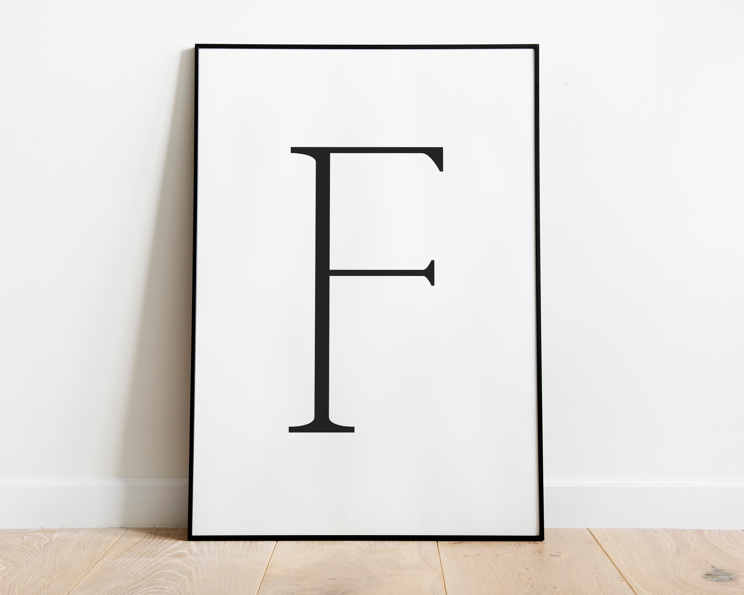 LETTER F PRINT Letter F Wall Decor Letter F Sign Nursery | Etsy UK