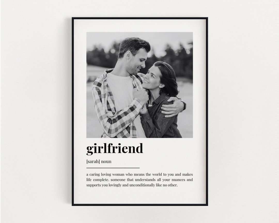 PERSONALISED GIRLFRIEND DEFINITION Print, Gift for Girlfriend ...