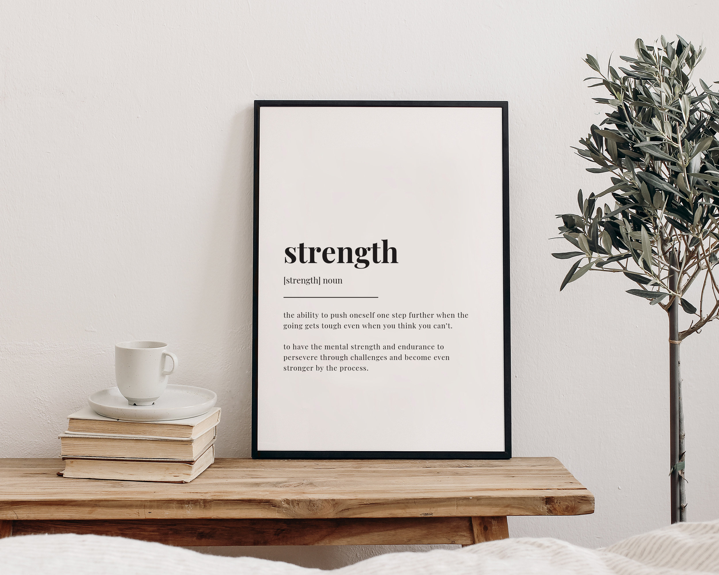 STRENGTH DEFINITION PRINT Wall Art Print Strength Print - Etsy