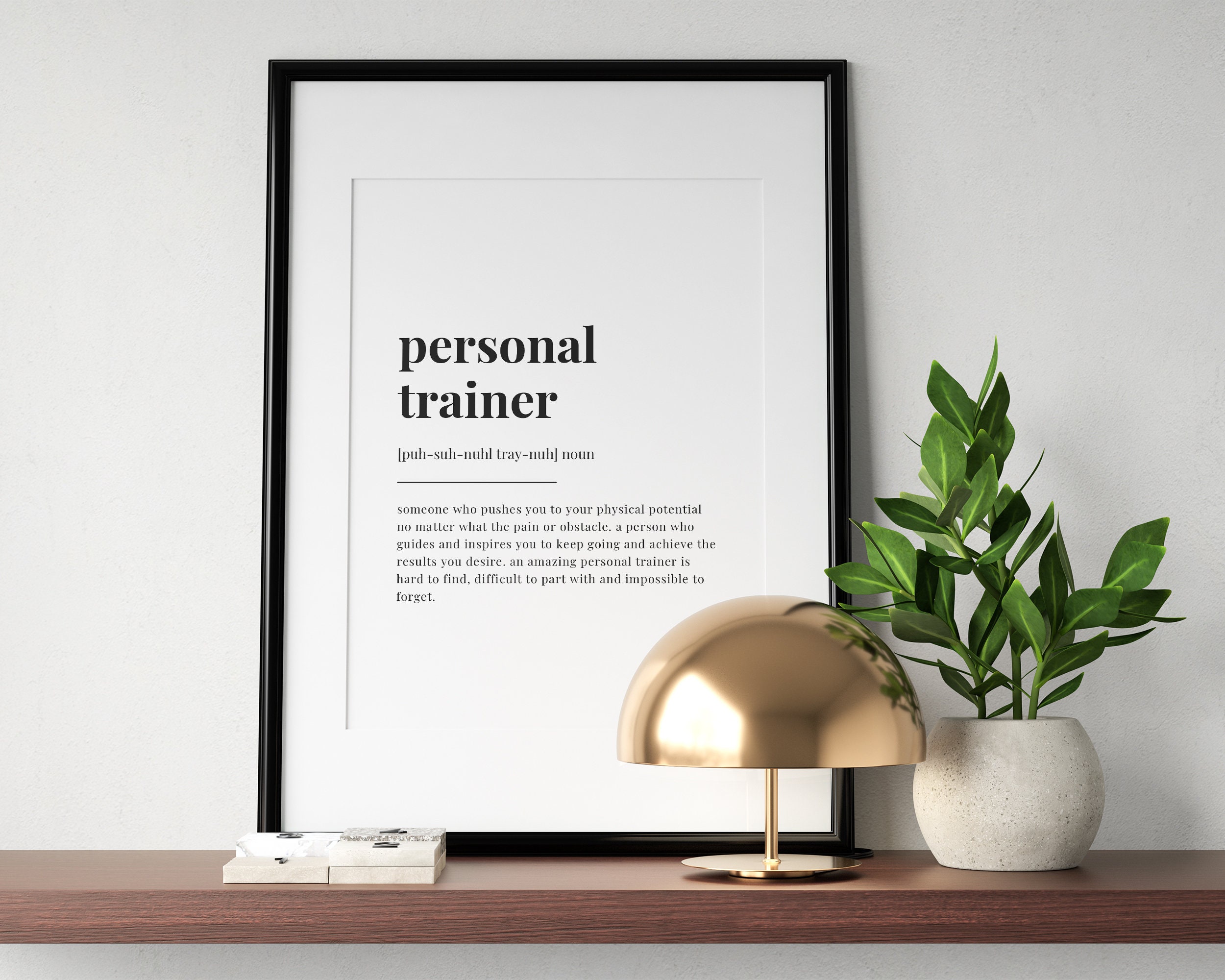 PERSONAL TRAINER PRINT | Wall Art Print | Personal Trainer Print ...