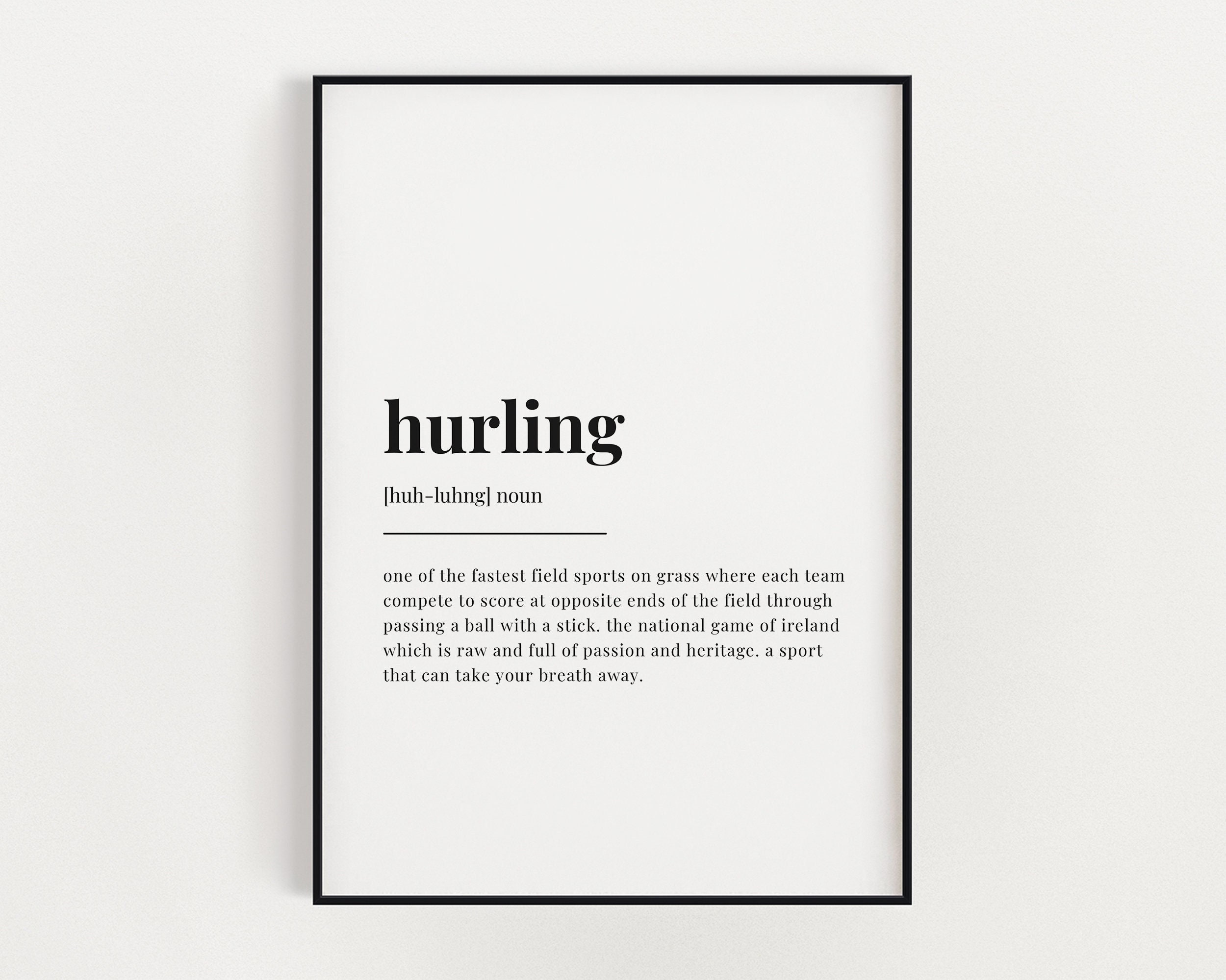 HURLING DEFINITION MEANING | Printable Wall Art | Hurling Print ...