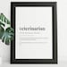 VET DEFINITION PRINT | Digital Download | Printable Wall Art ...