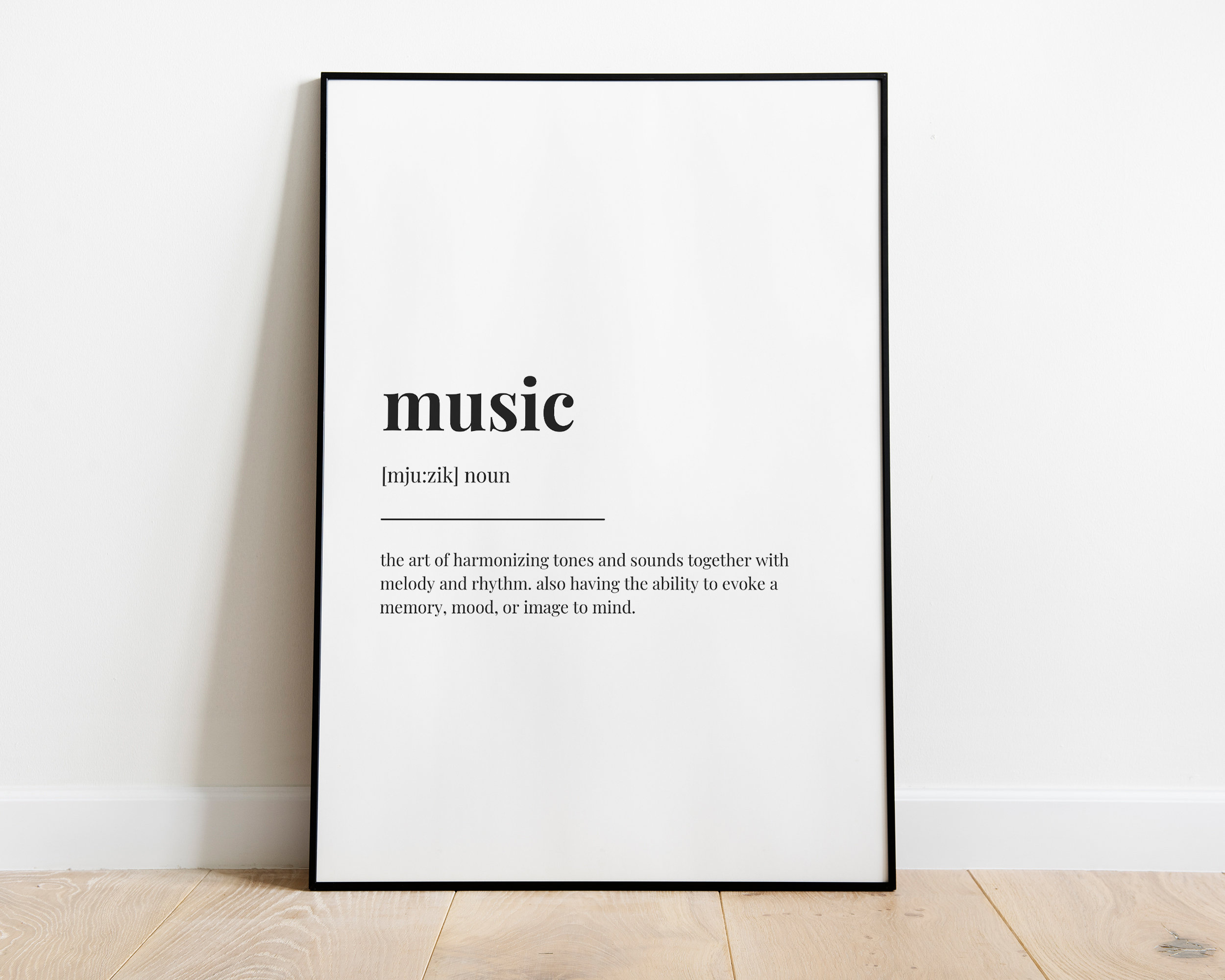MUSIC DEFINITION PRINT Wall Art Print Music Print - Etsy UK