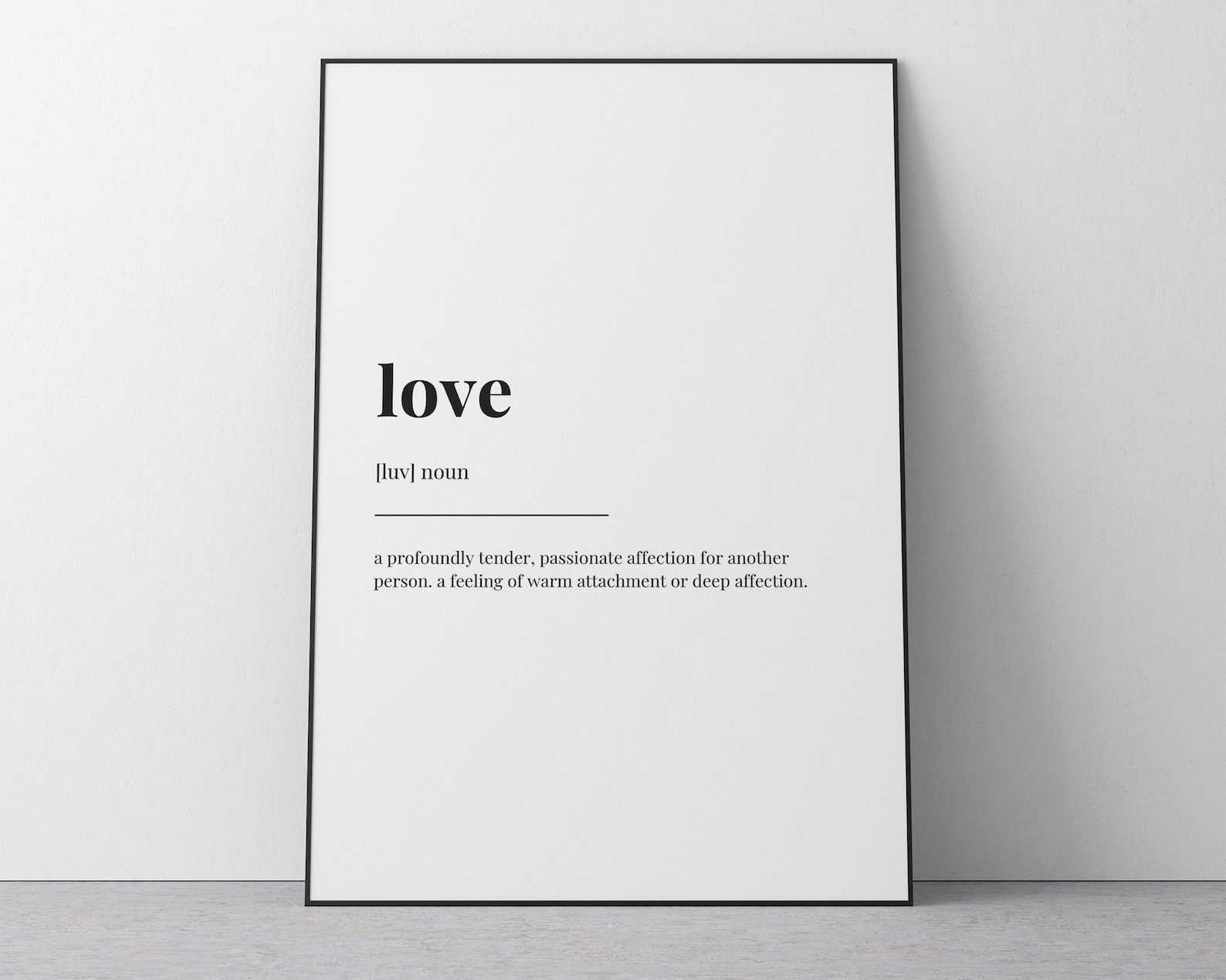 LOVE DEFINITION PRINT | Wall Art Print | Love Print | Definition Print ...