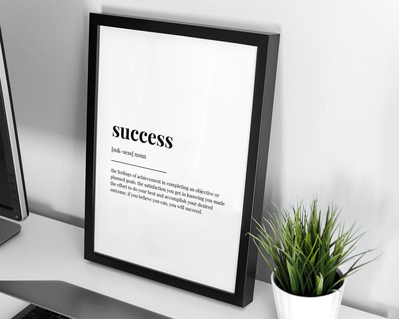 SUCCESS DEFINITION MEANING Printable Wall Art Motivational - Etsy