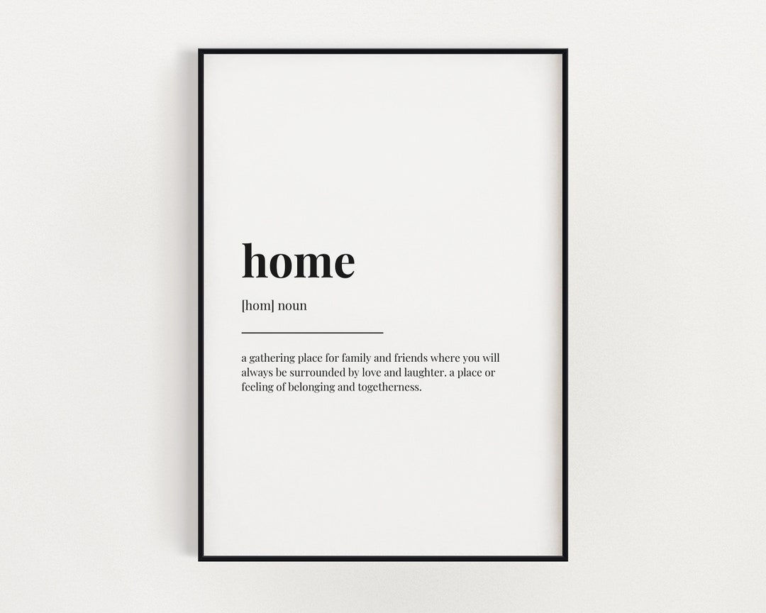 HOME DEFINITION PRINT | Wall Art Print | Home Print | Definition Print ...