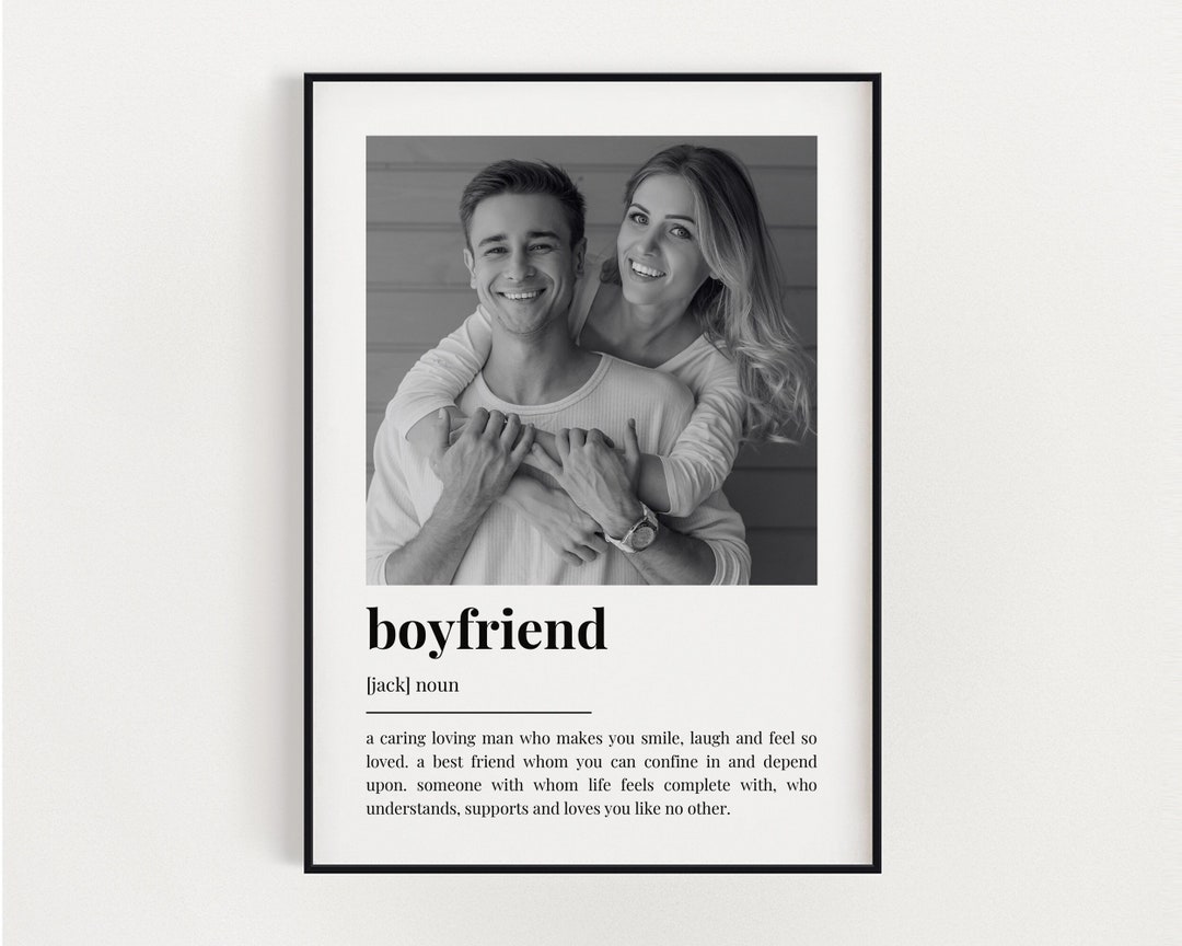 Boyfriend Definition Wall Art Print - Boyfriend Quote Print Wall Art ...