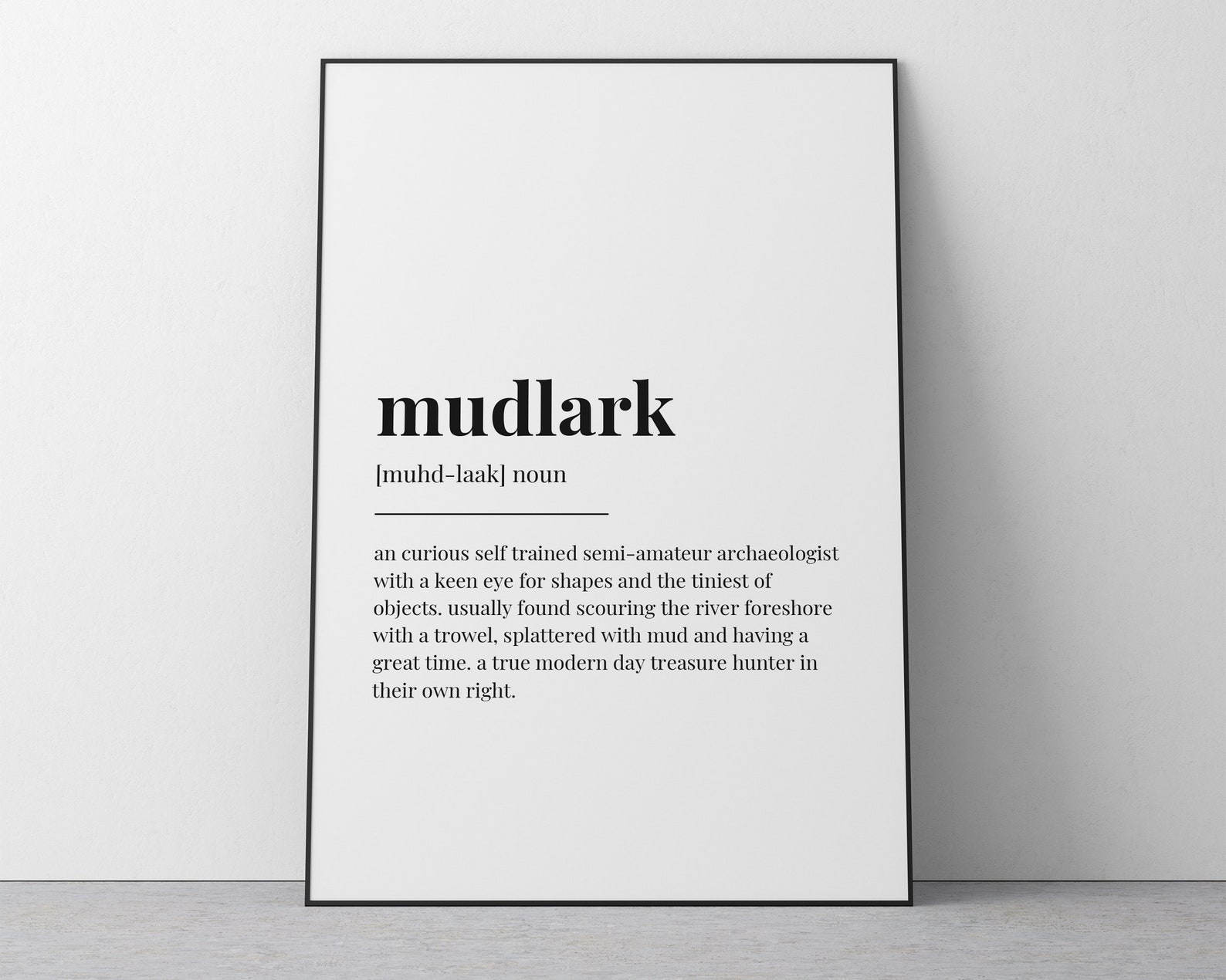 MUDLARK DEFINITION MEANING | Digital Download | Printable Wall Art ...