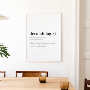 DERMATOLOGIST DEFINITION MEANING | Printable Wall Art | Dermatologist ...