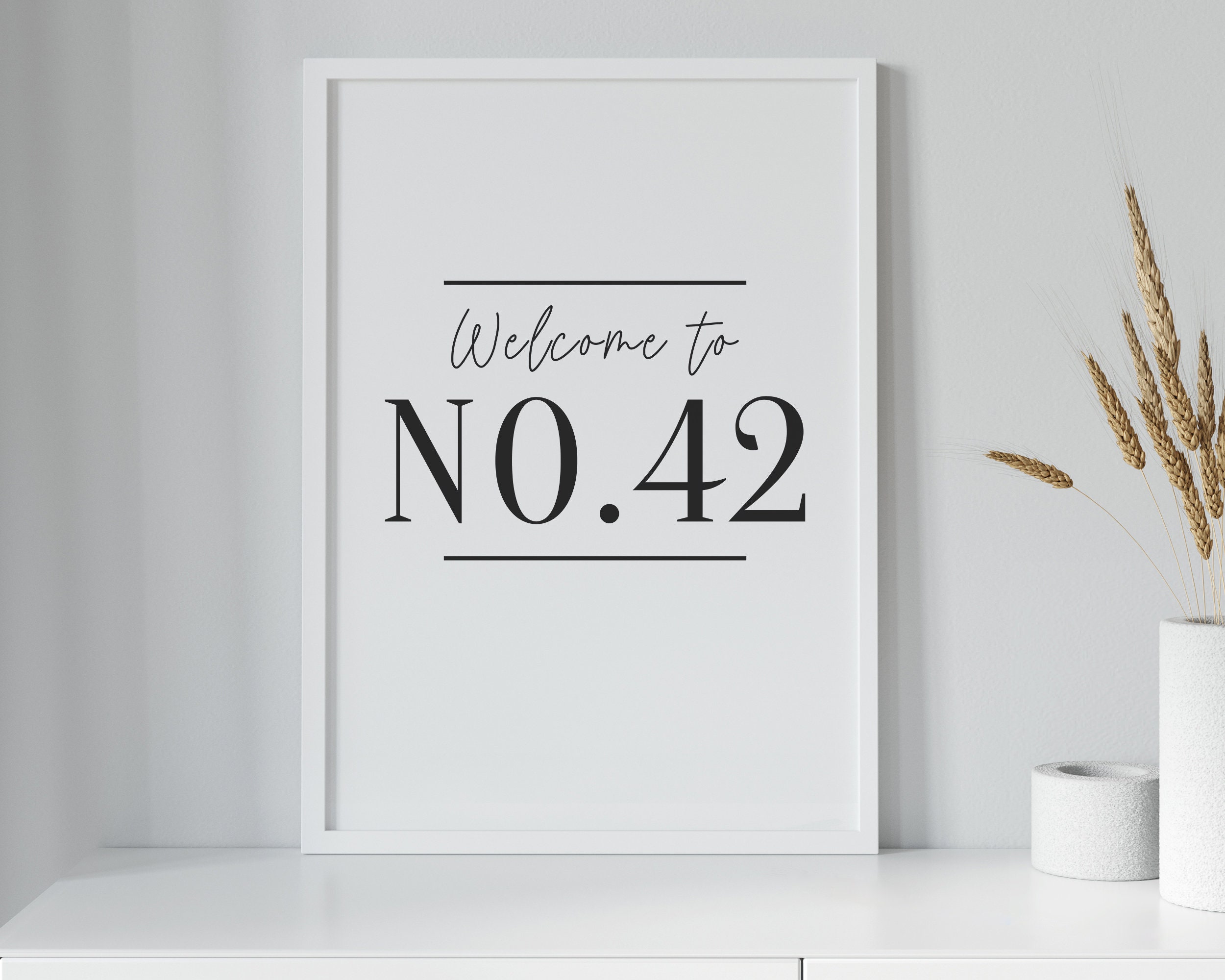 Personalised House Number Print | New Home Gift | Wall Decor | Wall Art ...