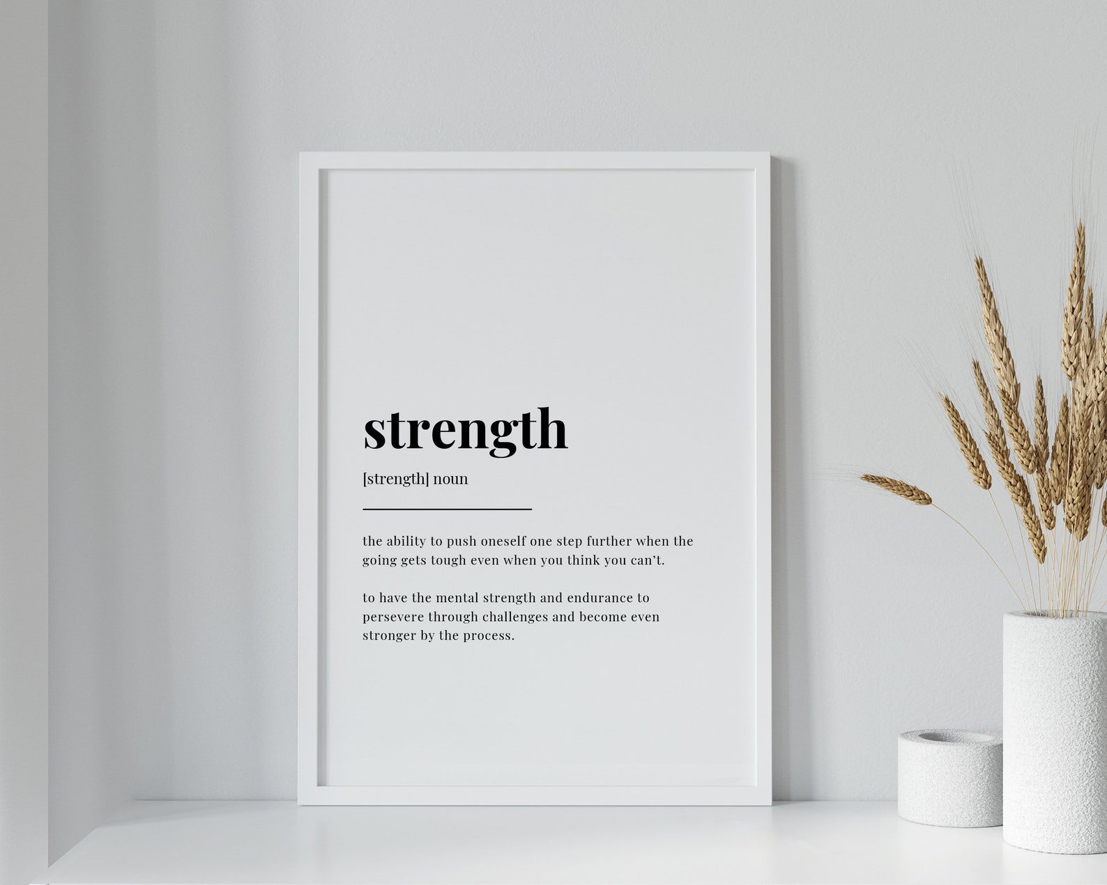 Strength Definition Meaning Printable Wall Art Wall Decor - Etsy