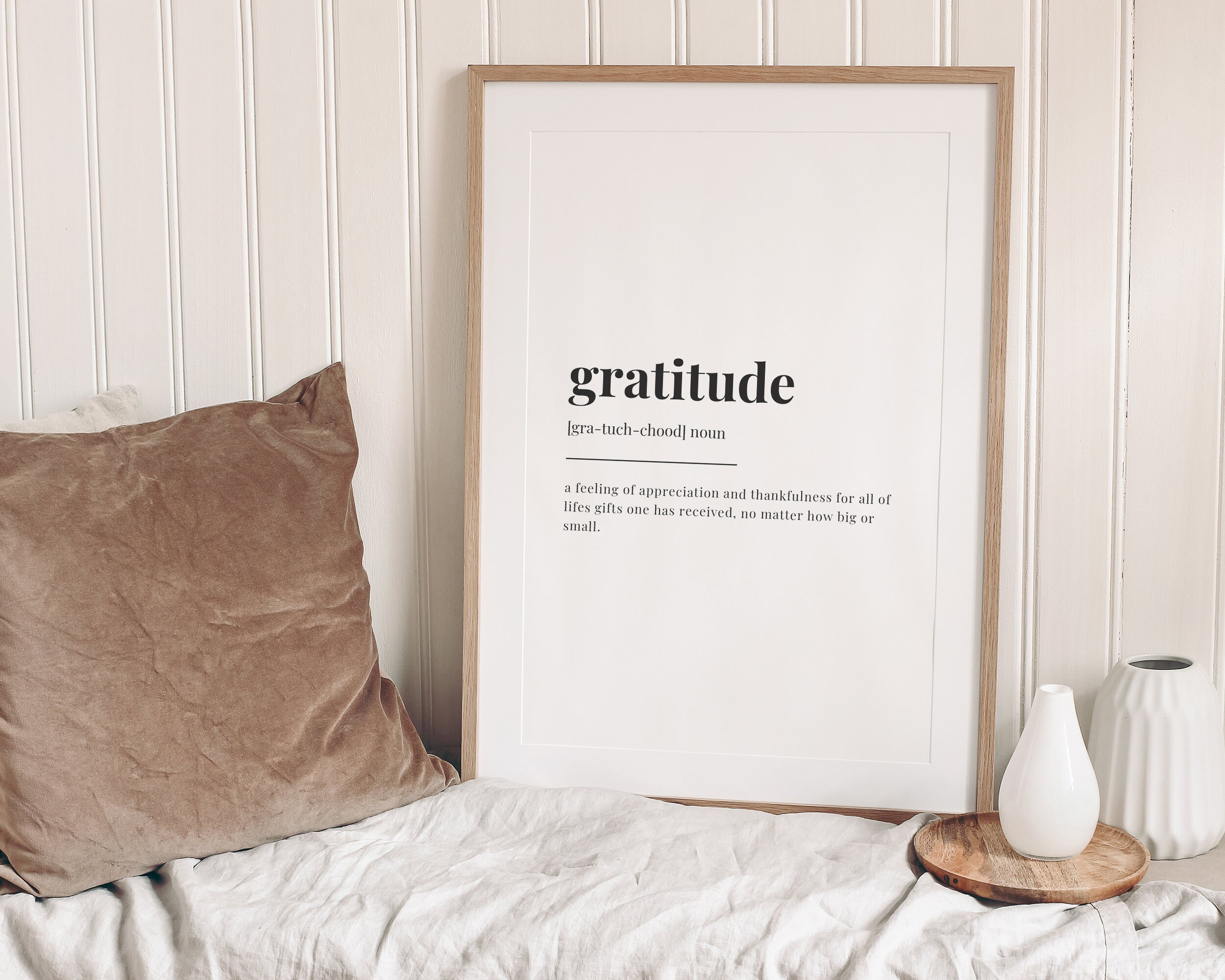 GRATITUDE DEFINITION MEANING | Printable Wall Art | Gratitude Print ...