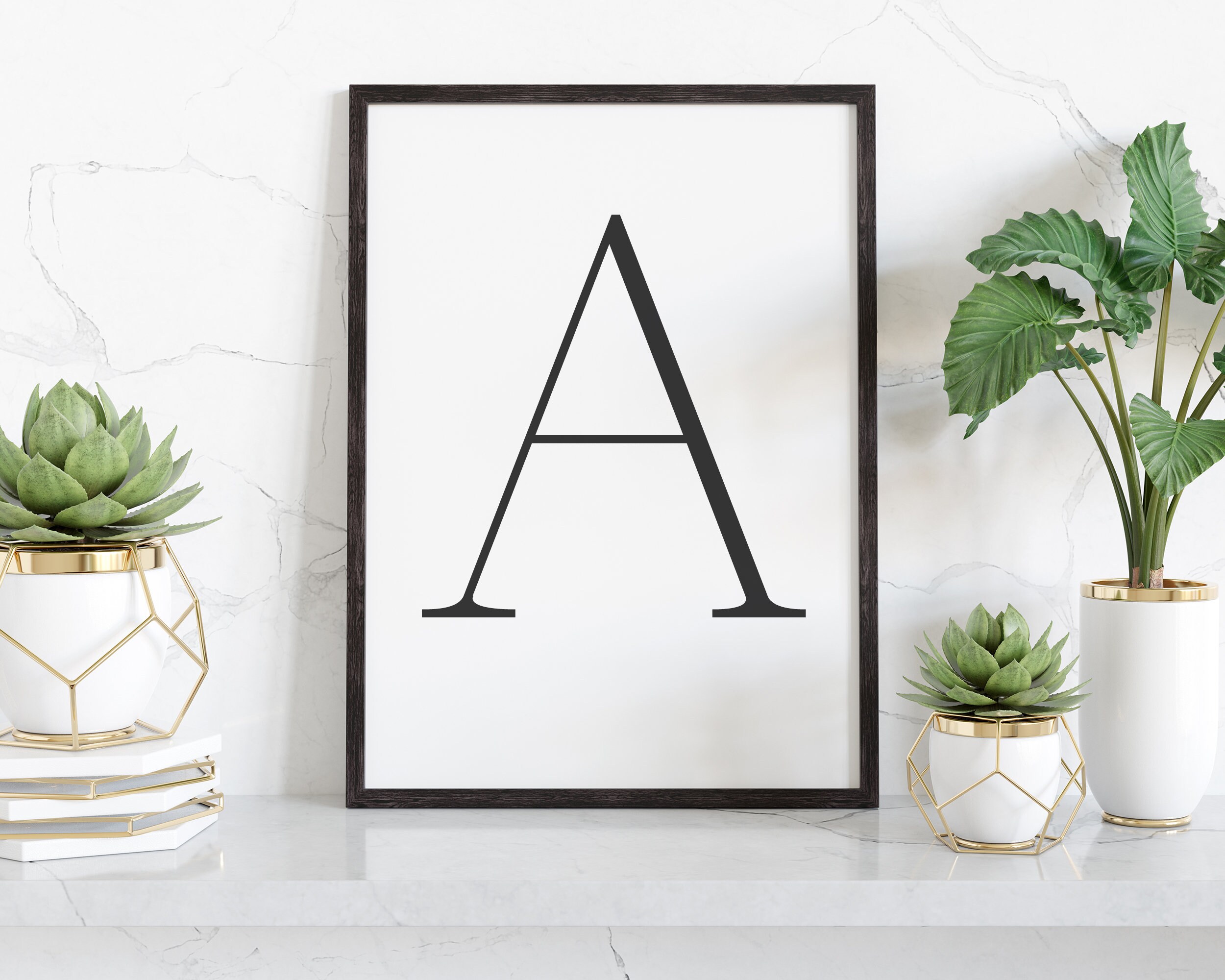 Letter A Print Typography Wall Decor Letter A Wall Art - Etsy UK