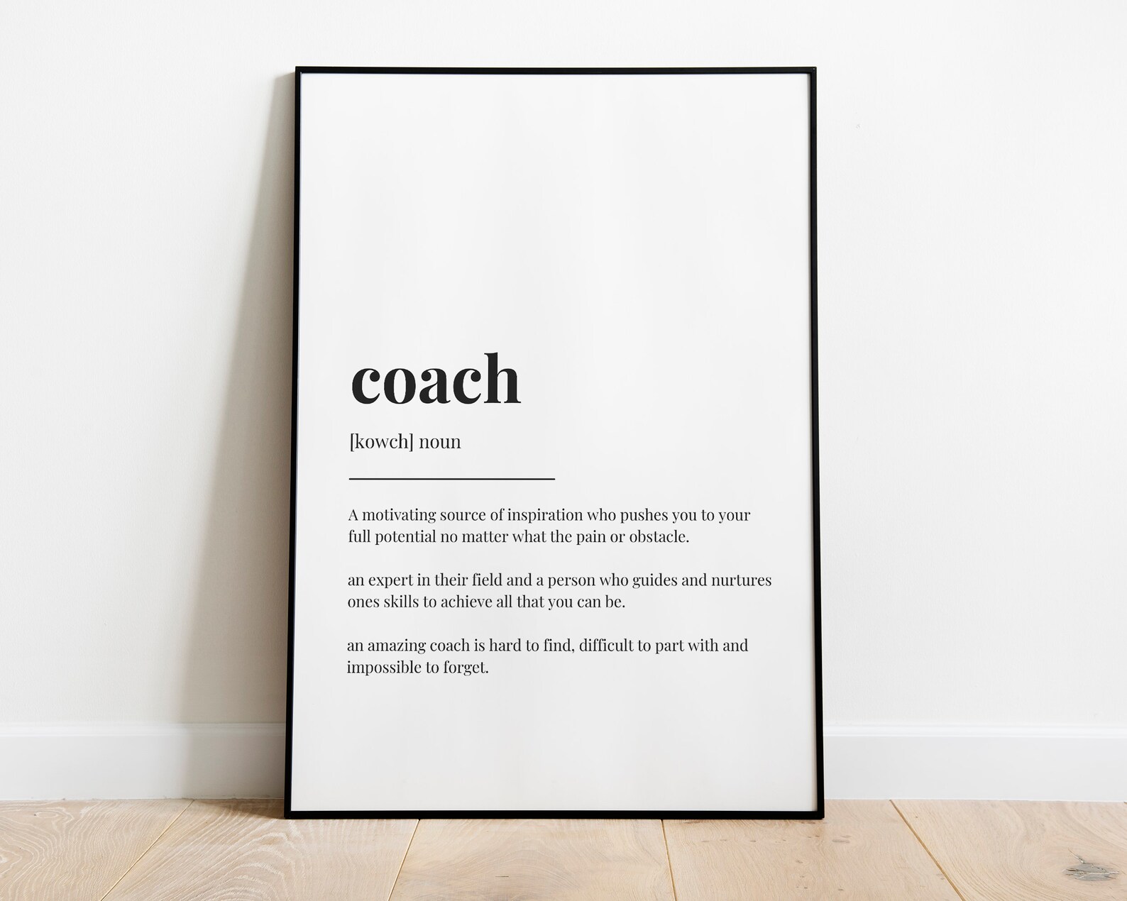 COACH DEFINITION PRINT Digital Download Printable Wall Art - Etsy UK