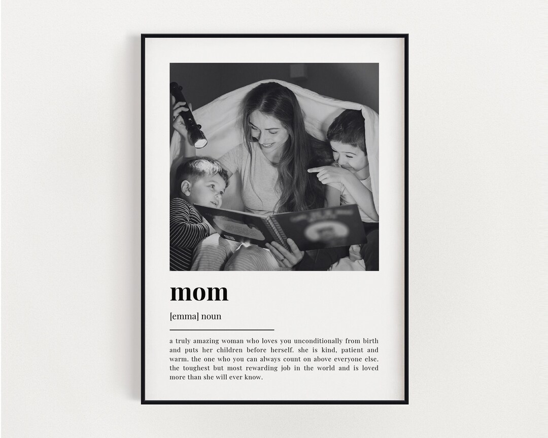 PERSONALISED MOM DEFINITION Print | Wall Art Print | Gift for Mom | Mom ...