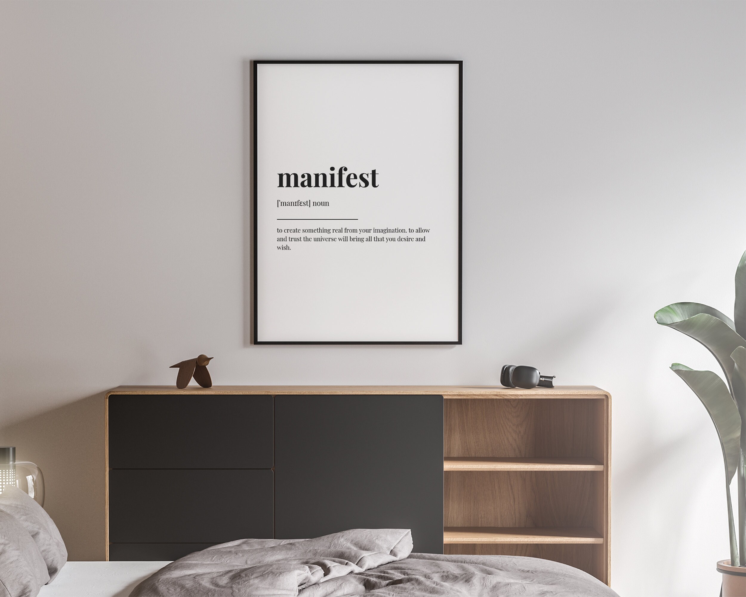 MANIFEST DEFINITION MEANING Printable Wall Art Law of | Etsy
