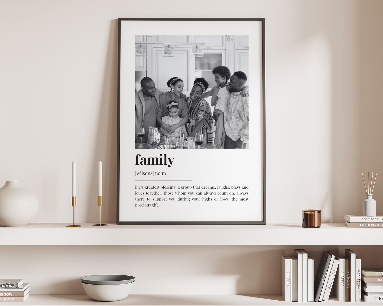 PERSONALISED FAMILY DEFINITION Print | Wall Art Print | Family Gift ...