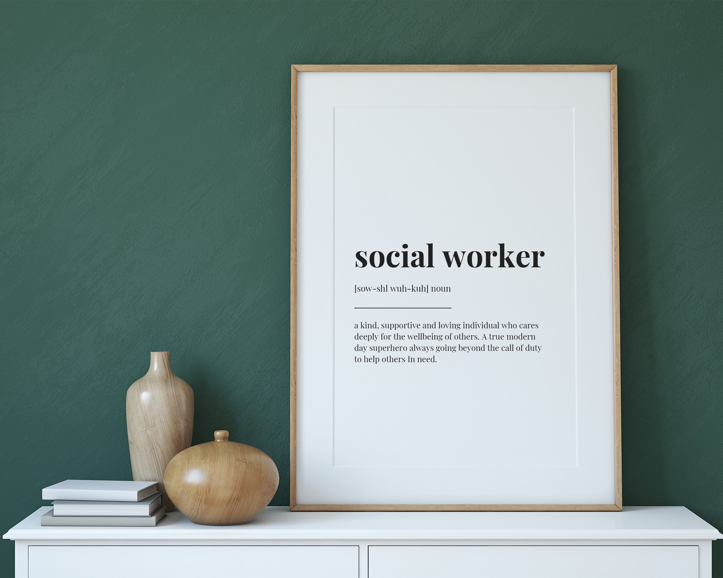SOCIAL WORKER DEFINITION Print Printable Wall Art - Etsy