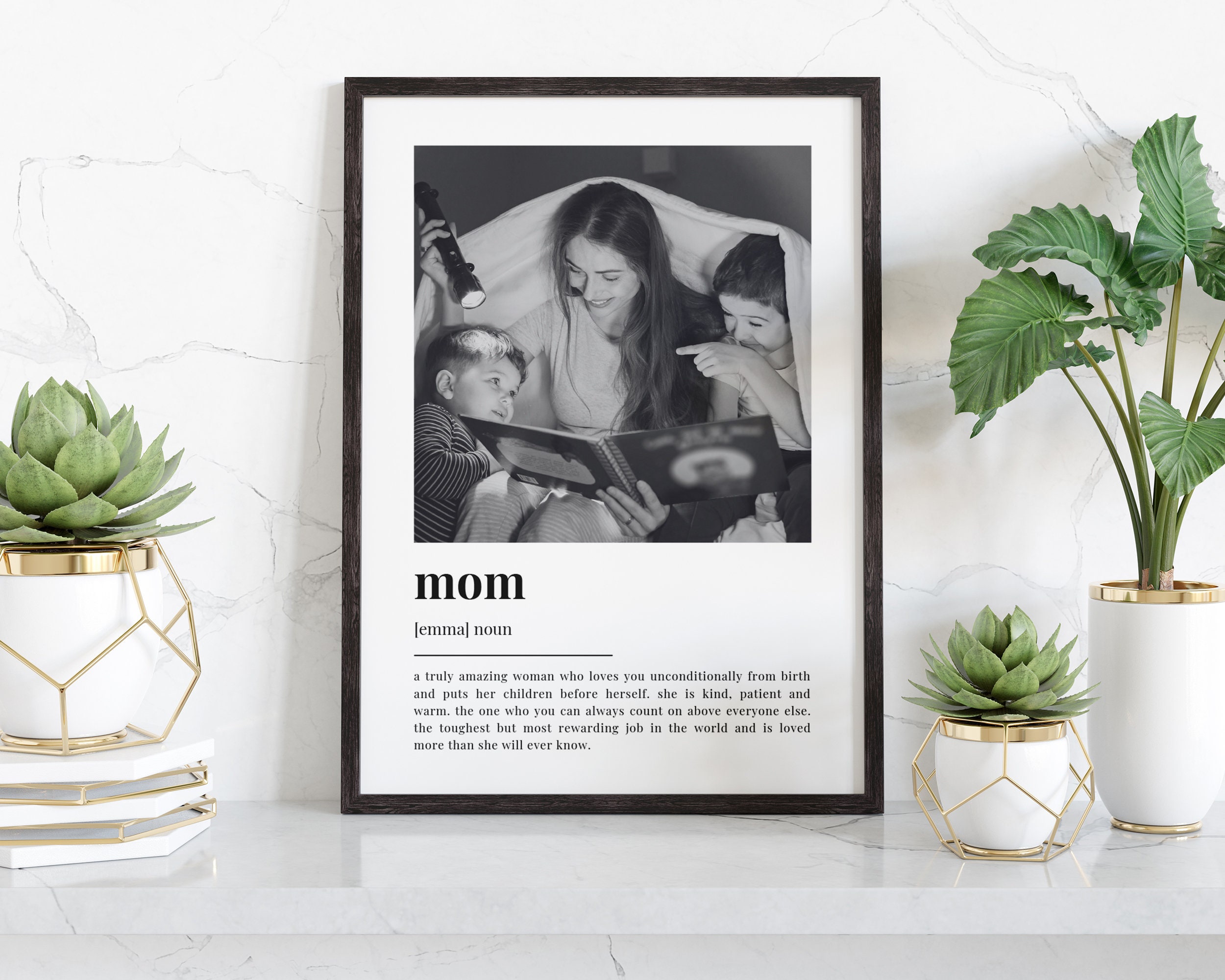 PERSONALISED MOM DEFINITION Print | Wall Art Print | Gift for Mom | Mom ...