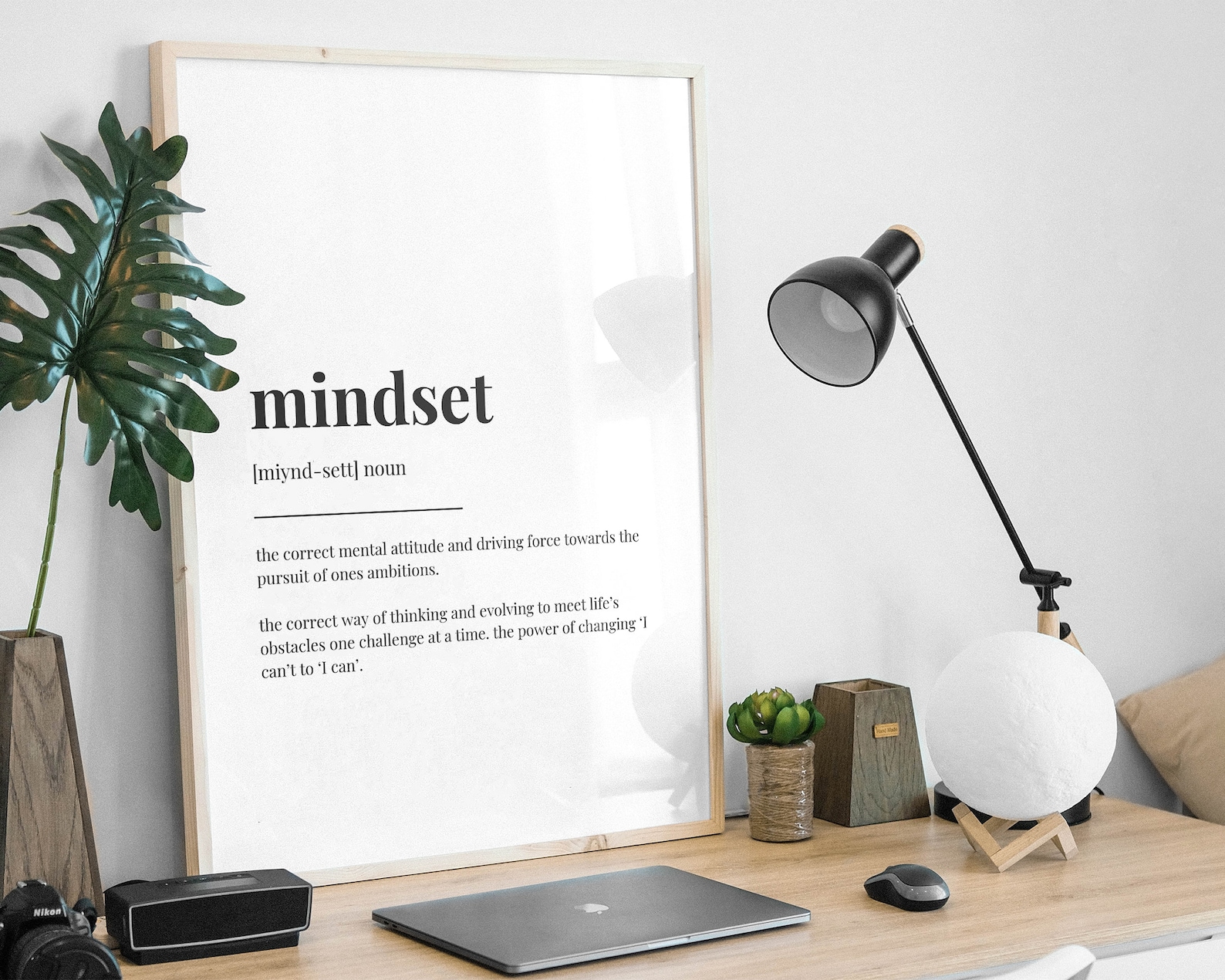 MINDSET DEFINITION MEANING Printable Wall Art Motivational - Etsy