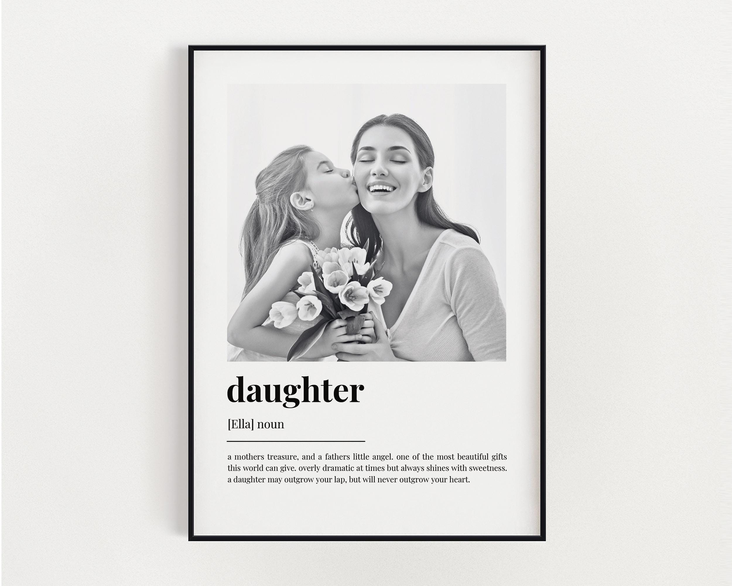 PERSONALISED DAUGHTER DEFINITION Print, Wall Art Print, Daughter Gift ...