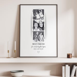 PERSONALISED BEST FRIEND Photo Print, Wall Art Print, Best Friend Gift ...