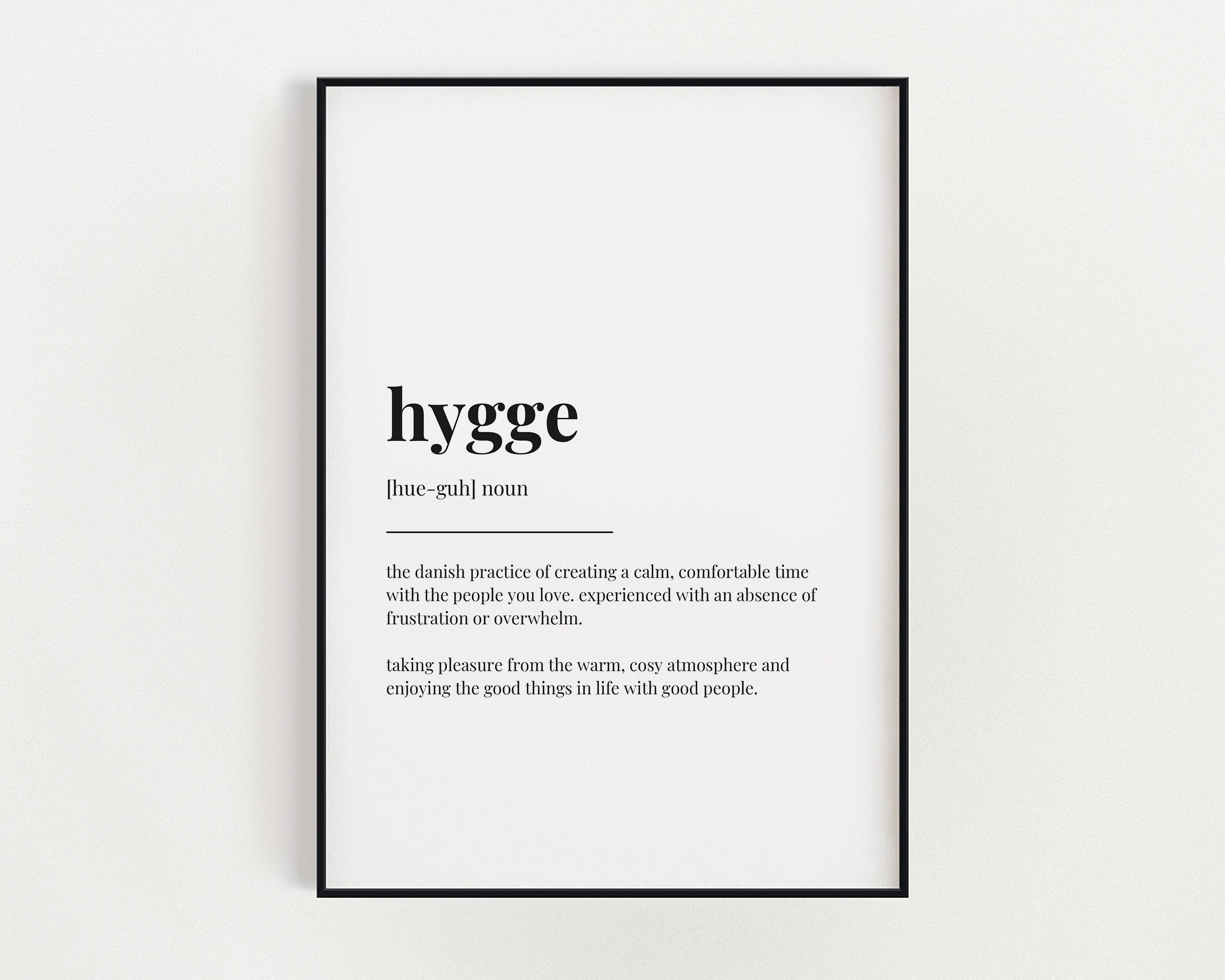 HYGGE DEFINITION MEANING Digital Download Printable Wall - Etsy UK