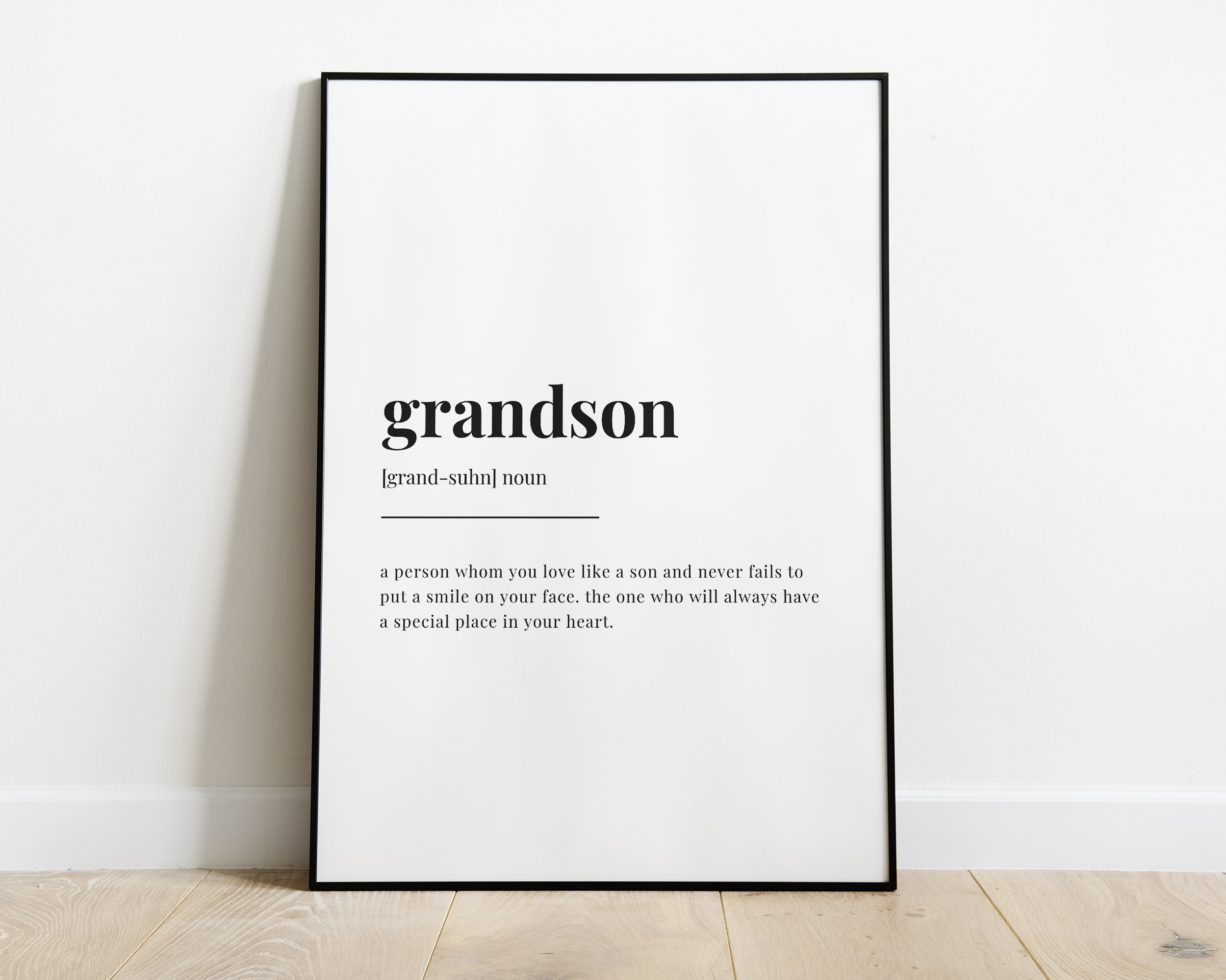 Grandson Definition Meaning | Printable Wall Art | Grandson Gift ...