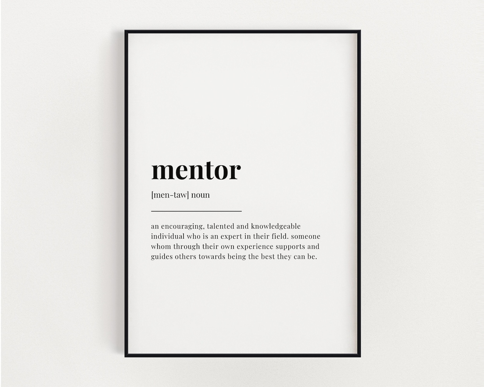MENTOR DEFINITION MEANING | Printable Wall Art | Opportunity Print ...