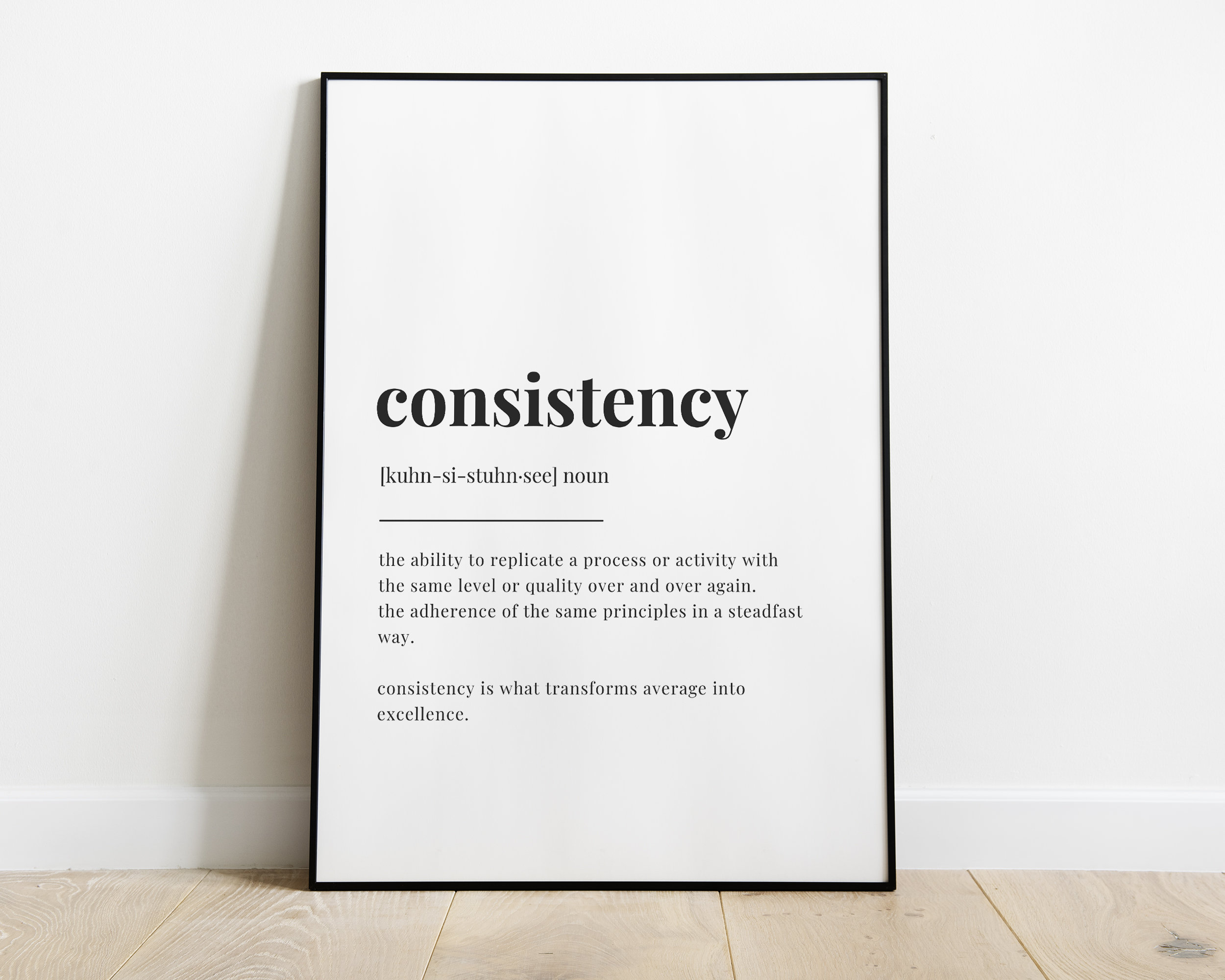 CONSISTENCY DEFINITION PRINT Wall Art Print Consistency - Etsy UK