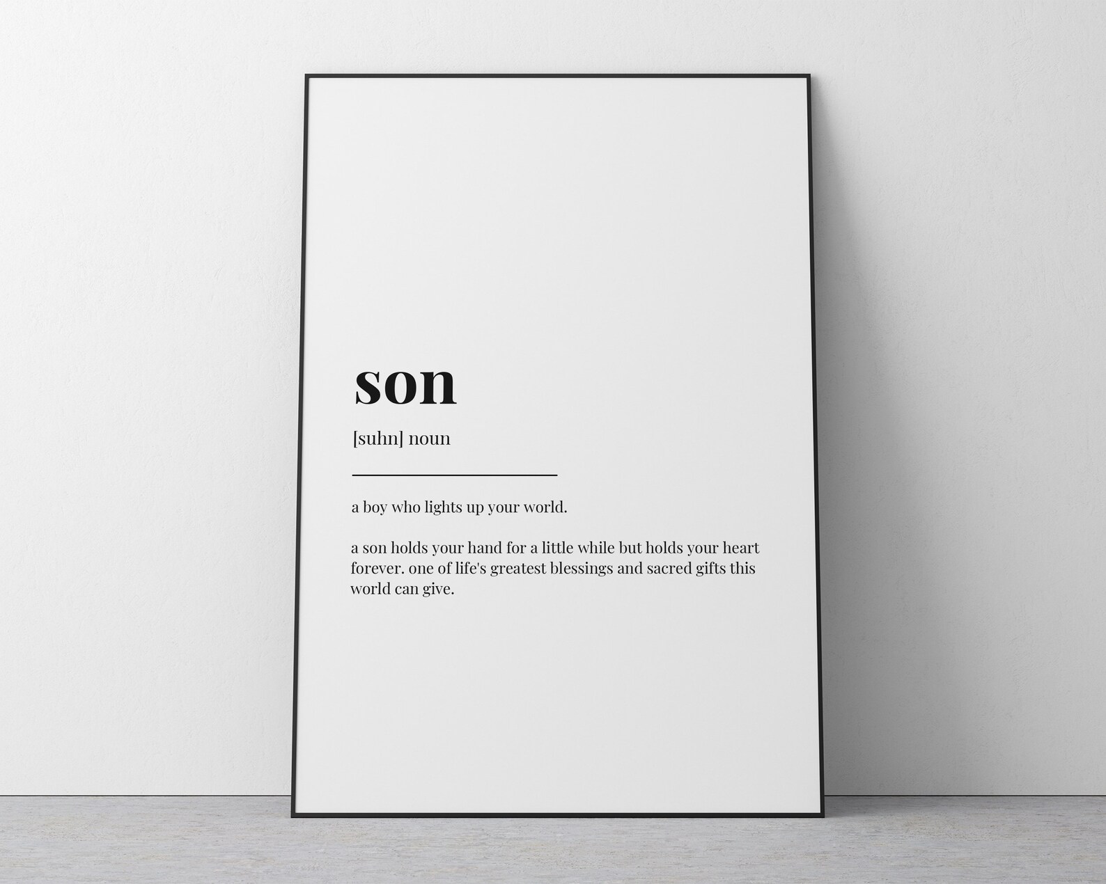 SON DEFINITION PRINT | Printable Wall Art | Instant Download ...