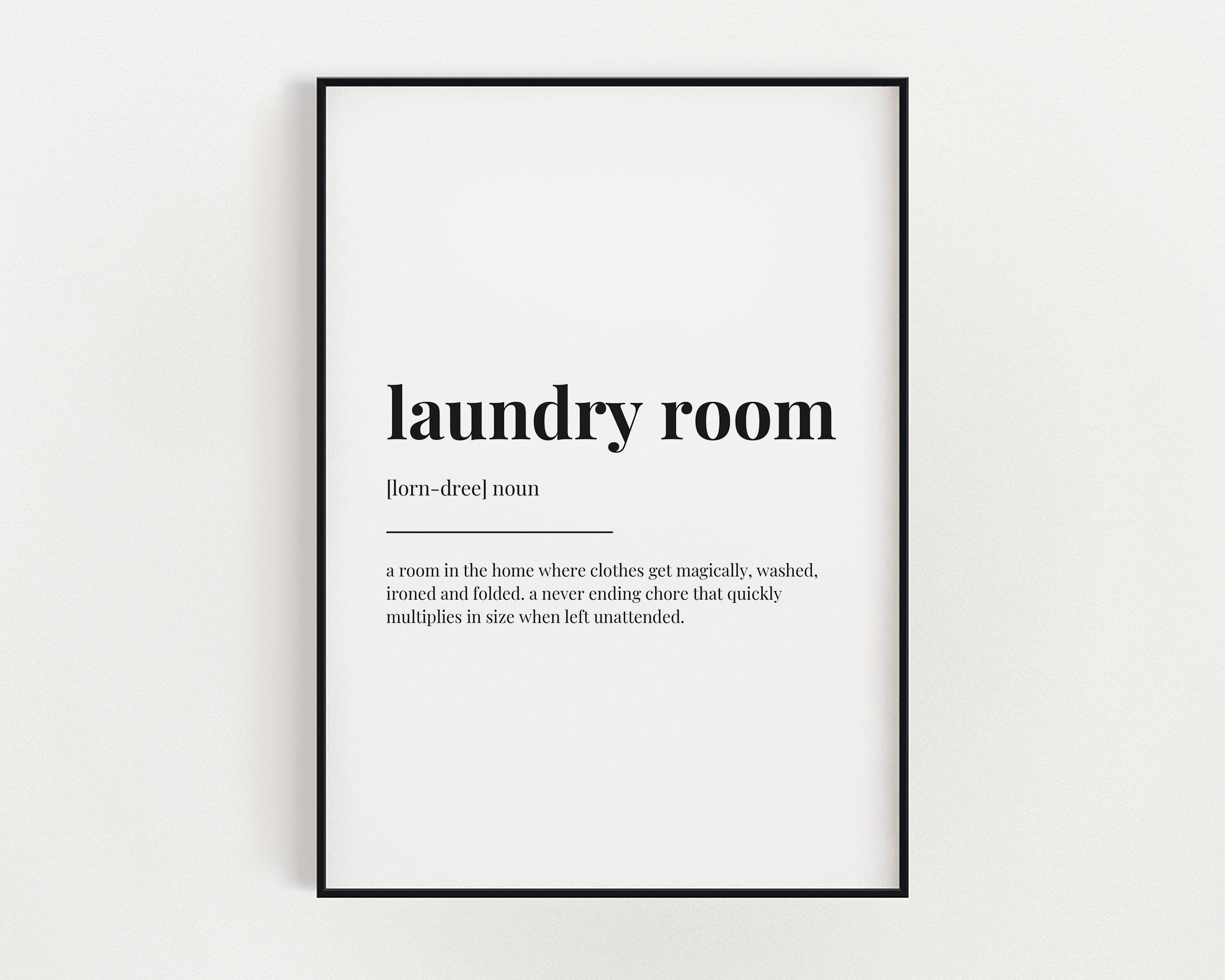 LAUNDRY ROOM DEFINITION Print Wall Art Print Laundry Print - Etsy